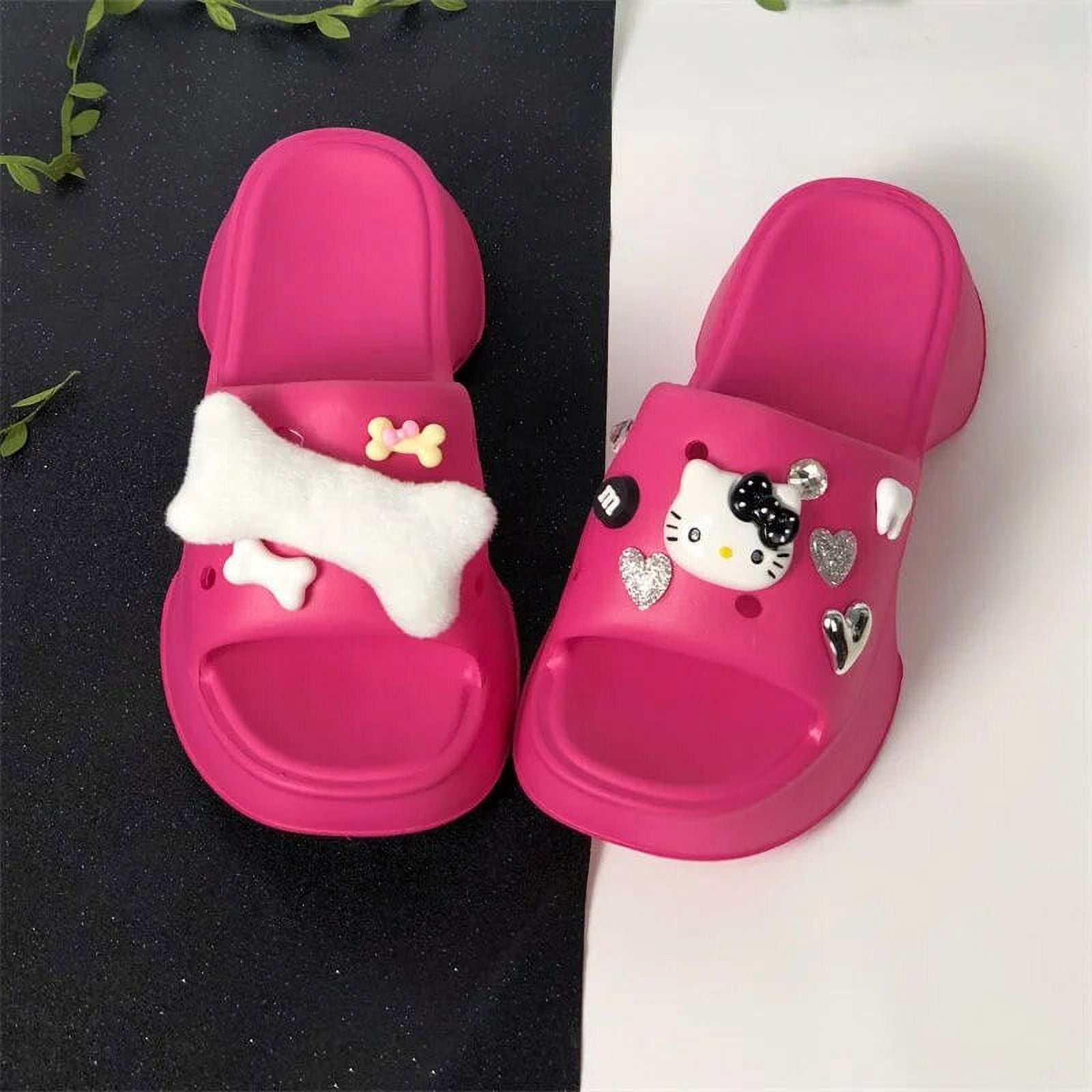 Sanrio Hello Kitty Platform Shoes Luxury Design Beach Sandals Fashion ...