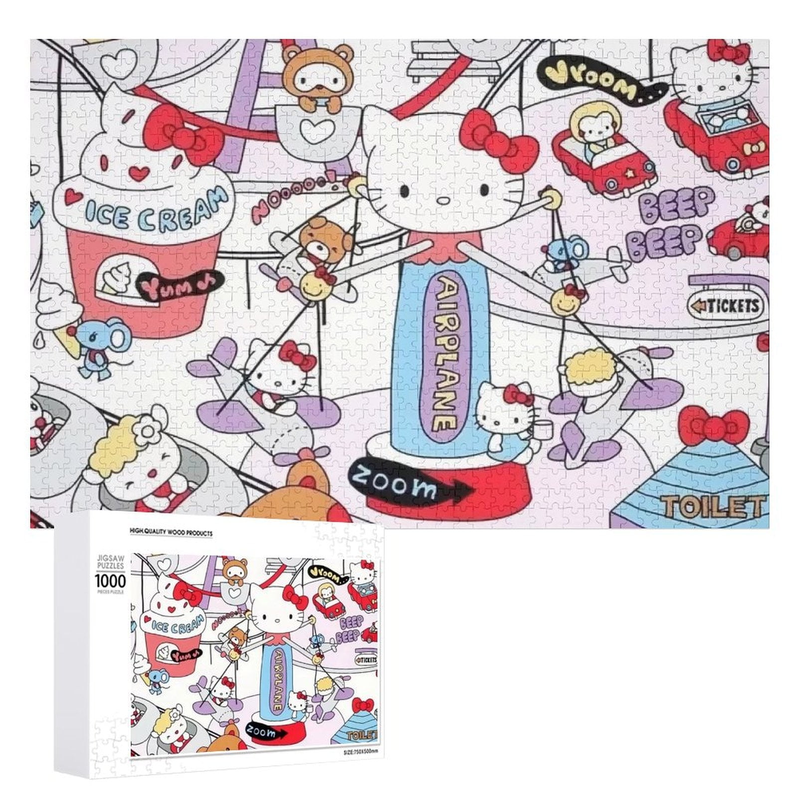 Sanrio Hello-Kitty Playground Puzzles for Adults 1000 Pieces - Puzzles Challenging and ...