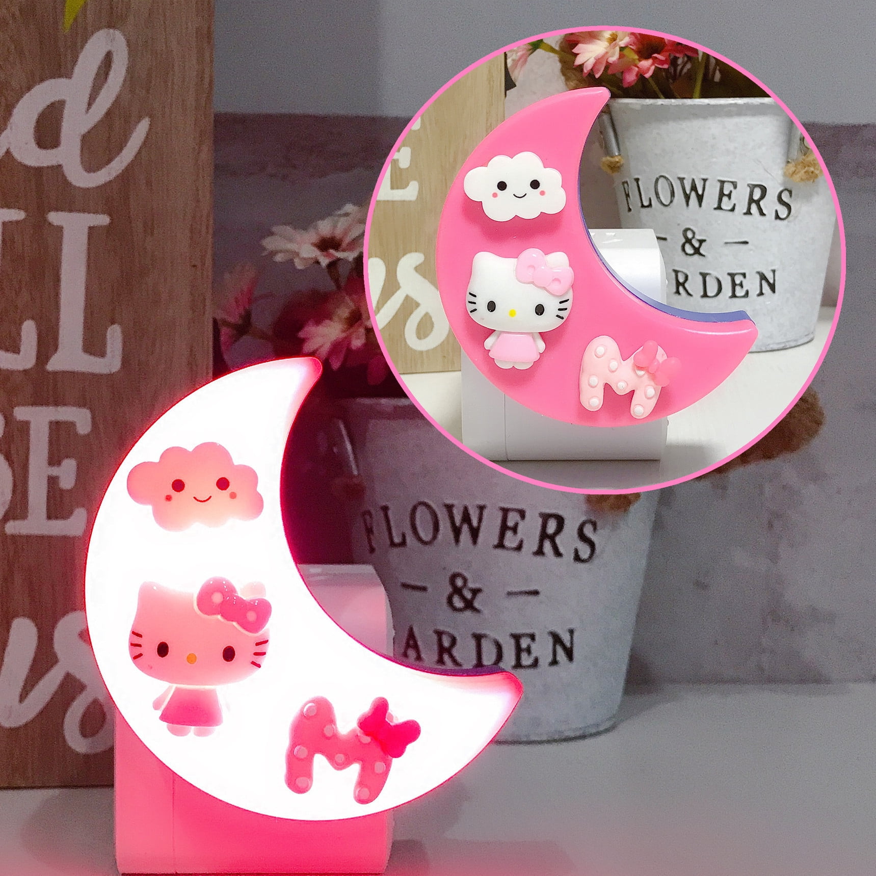 Sanrio Hello Kitty Plug-in Induction Night Light Cute Cartoon My Melody ...