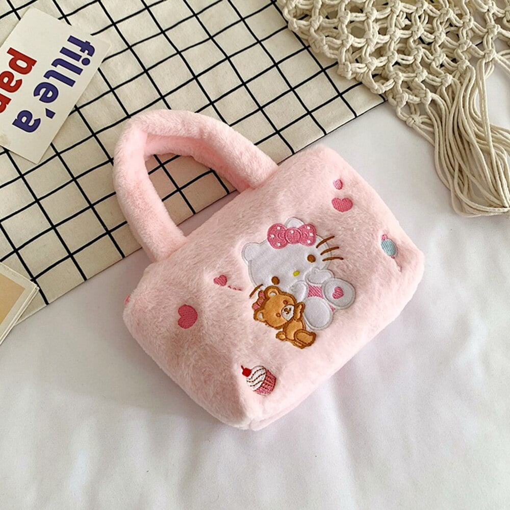 Sanrio Hello Kitty Plush Bag Kawaii Kuromi My Melody Cute Cartoon Anime ...