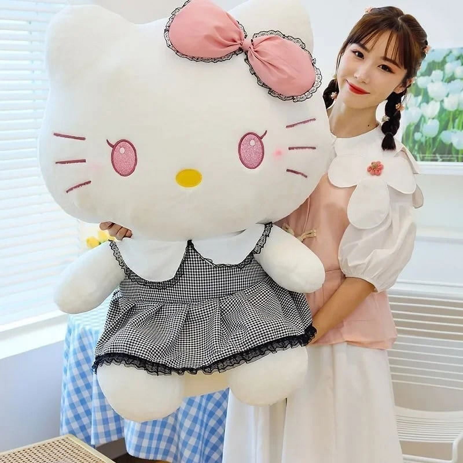Sanrio Hello Kitty Plush Toy Dark Series Cute Cartoon KT Cat Doll 70cm Super Soft Sleeping ...