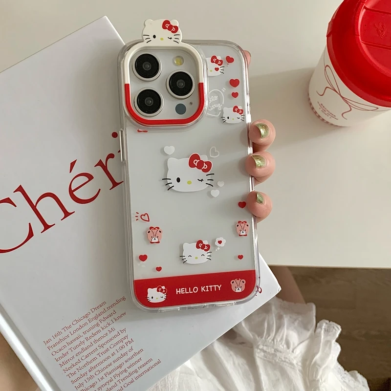 Sanrio Hello Kitty Pochacco Kuromi Melody Cinnamoroll Phone Case For iPhone 16 Pro 15 14 13 Pro ...