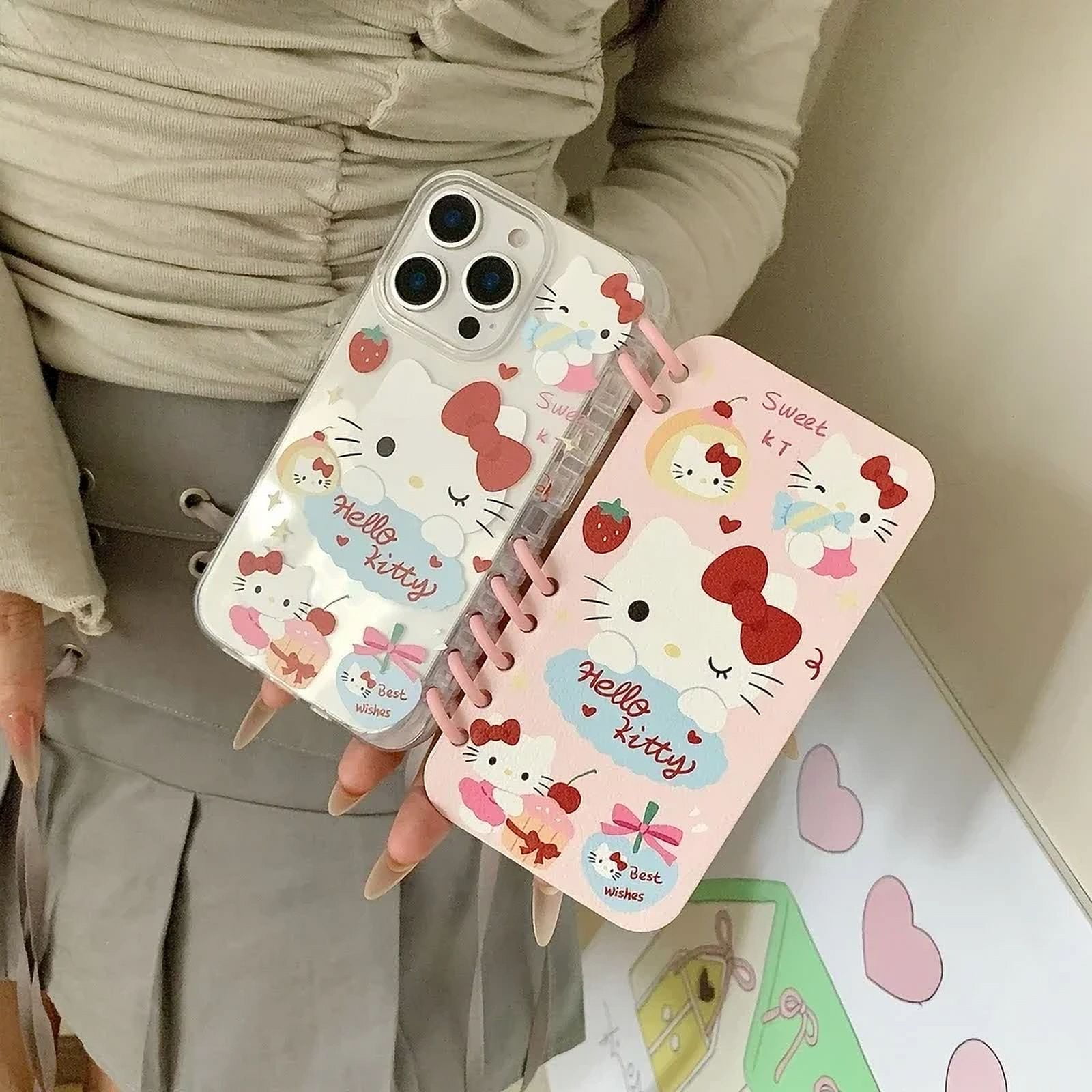 Sanrio Hello Kitty Pochacco Kuromi Melody Cinnamoroll Phone Case For iPhone 16 Pro 15 14 13 Pro ...