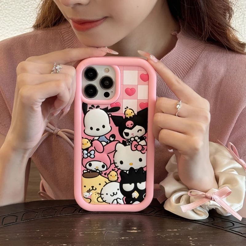 Sanrio Hello Kitty Pochacco Kuromi My Melody Purin Family Phone Case ...