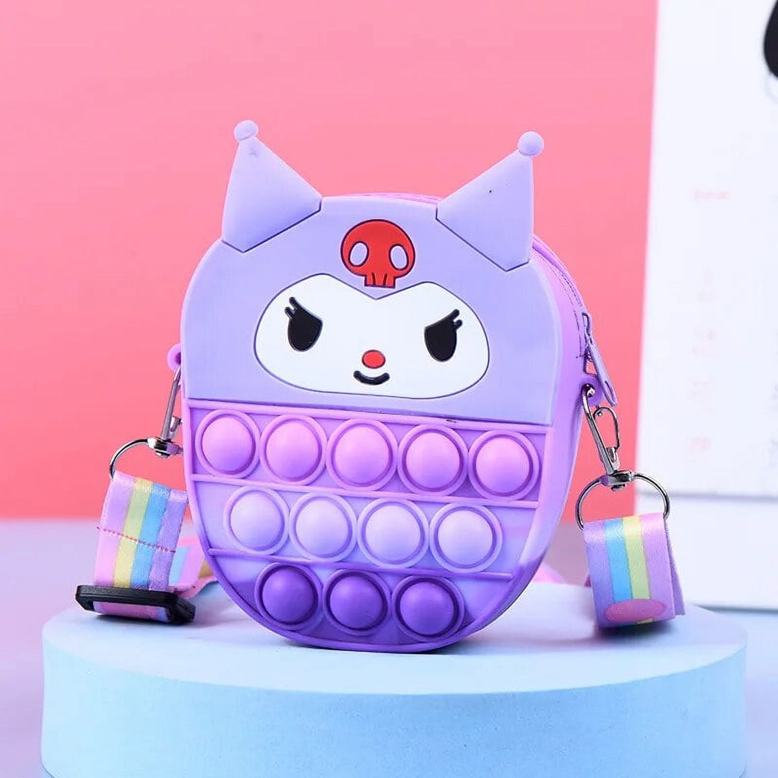 Sanrio Hello Kitty Pop Bag Push Fidget Toys Kuromi Bubble Stress Relief ...