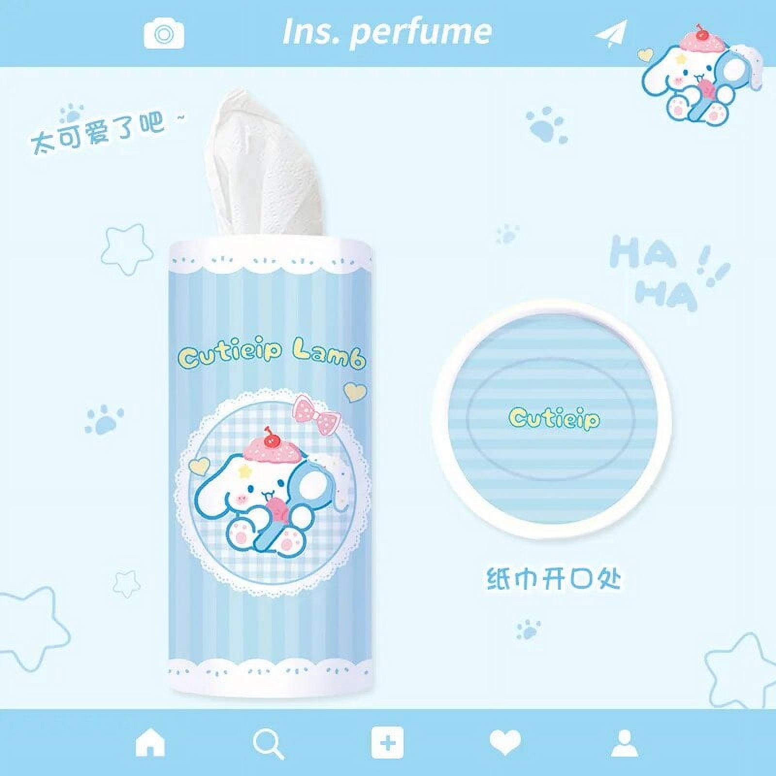 Sanrio Hello Kitty Portable Car Tissue Box Cute Cartoon Plastic Paper ...