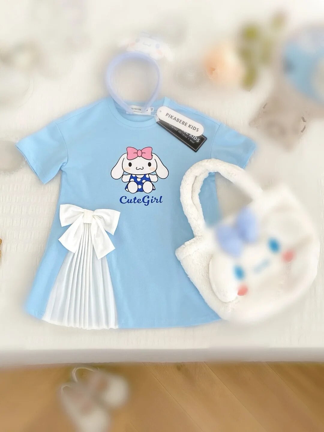 Sanrio Hello Kitty Princess Dress Girls Cinnamoroll Kuromi Dress Short ...