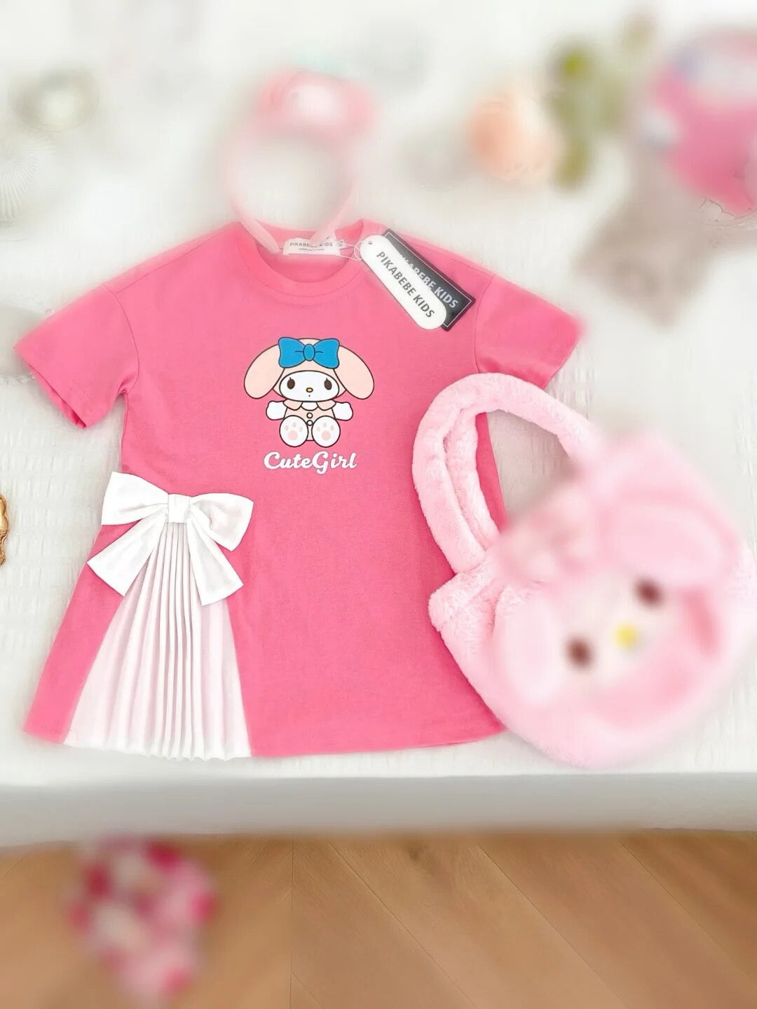 Sanrio Hello Kitty Princess Dress Girls Cinnamoroll Kuromi Dress Short ...