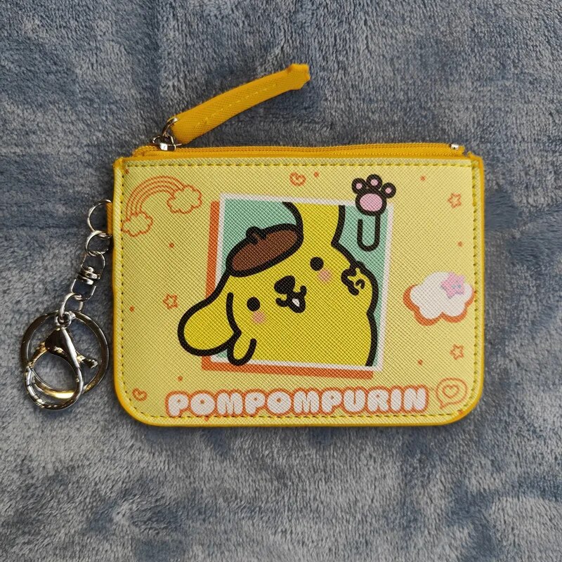 Sanrio Hello Kitty Pu Casual Coin Purse Kawaii Cartoon Cinnamoroll Card ...