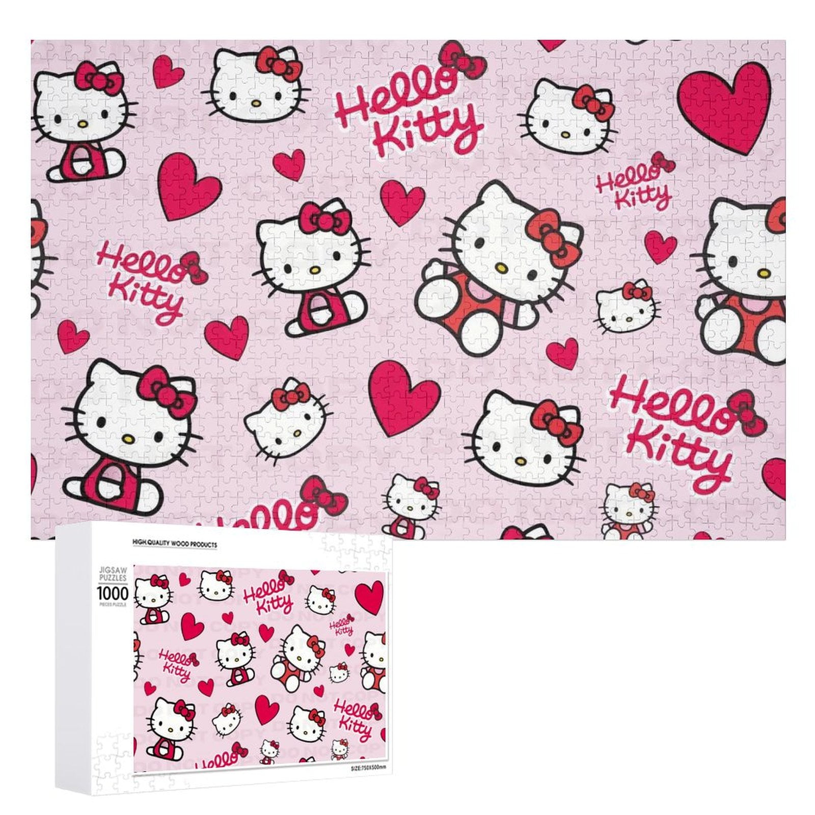 Sanrio Hello-Kitty Puzzles for Adults 1000 Pieces - Puzzles Challenging ...