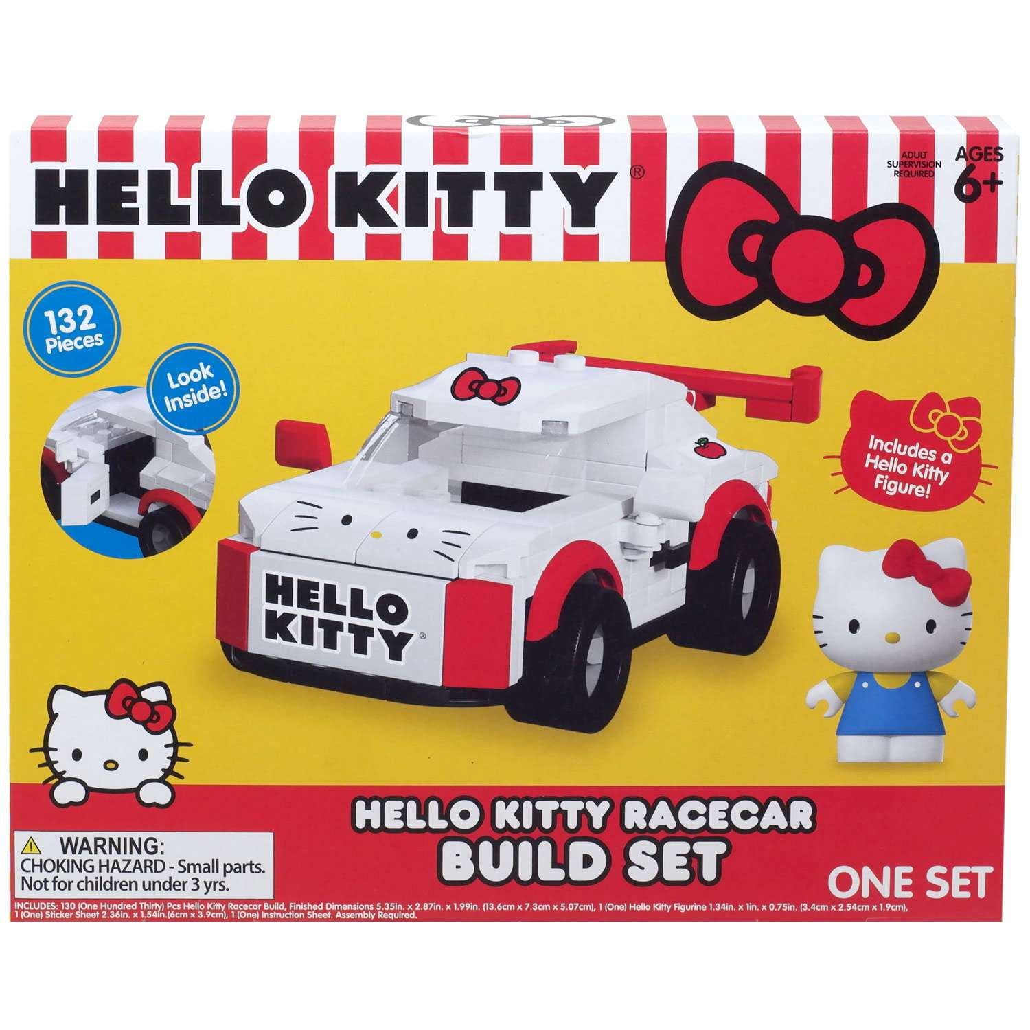 Sanrio Hello Kitty Racecar Building Block Set - Walmart.com