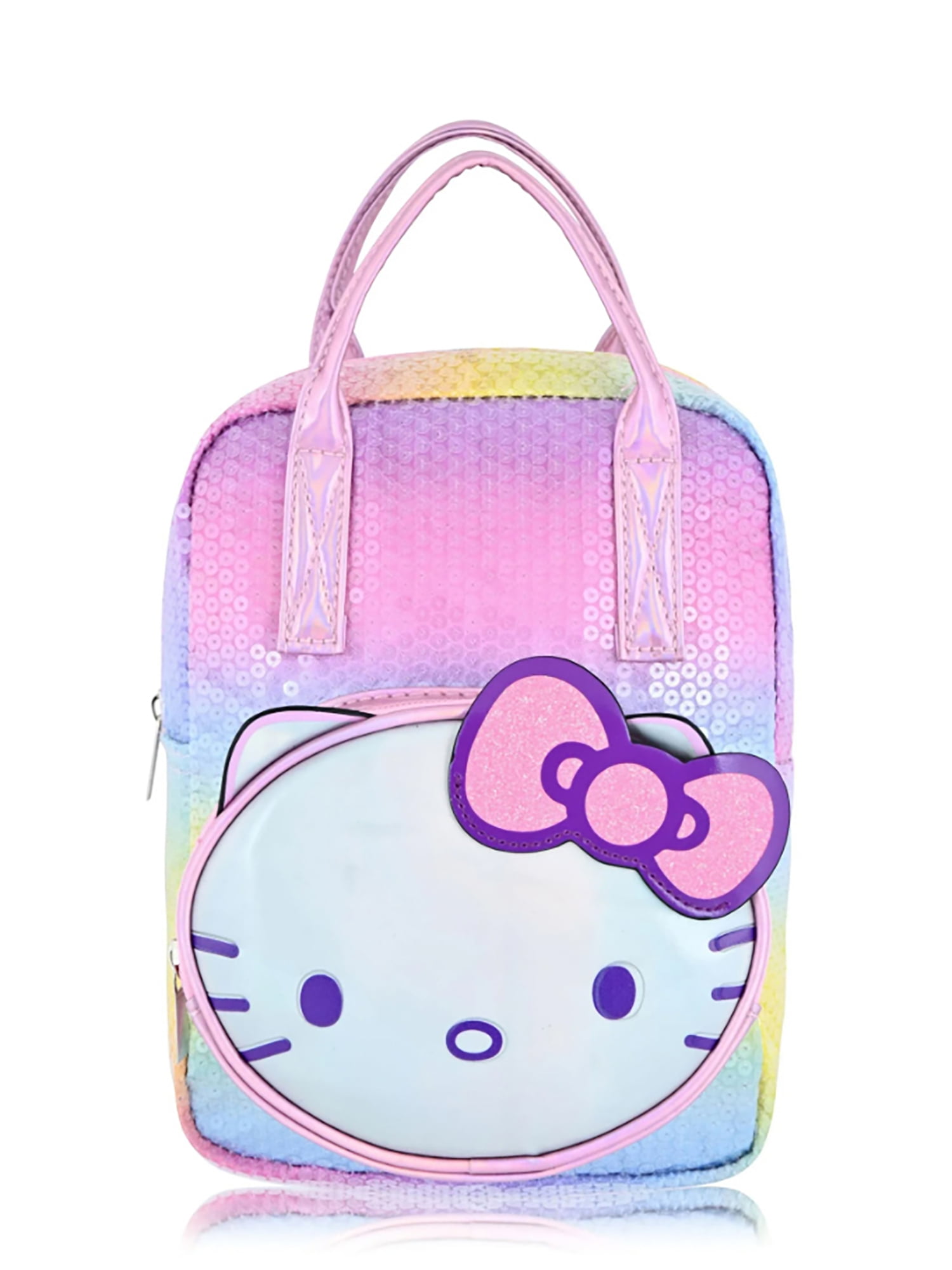 Sanrio Hello Kitty Rainbow Mini Backpack for Girls - Pink - Walmart ...