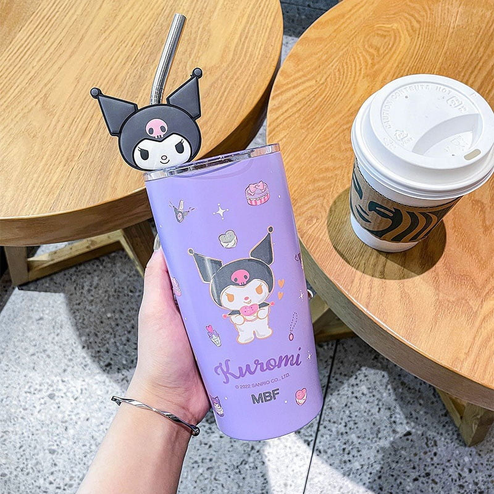 Sanrio Hello Kitty STRAW CUP Cinnamoroll Cute Cartoon Kuromi Heat ...