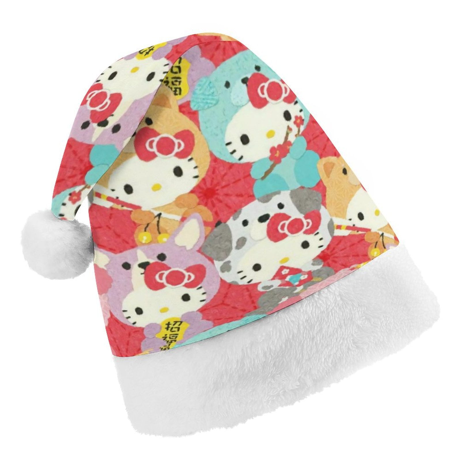 Sanrio-Hello-Kitty Santa Hat,Sanrio-Hello-Kitty Christmas Hat,Xmas ...