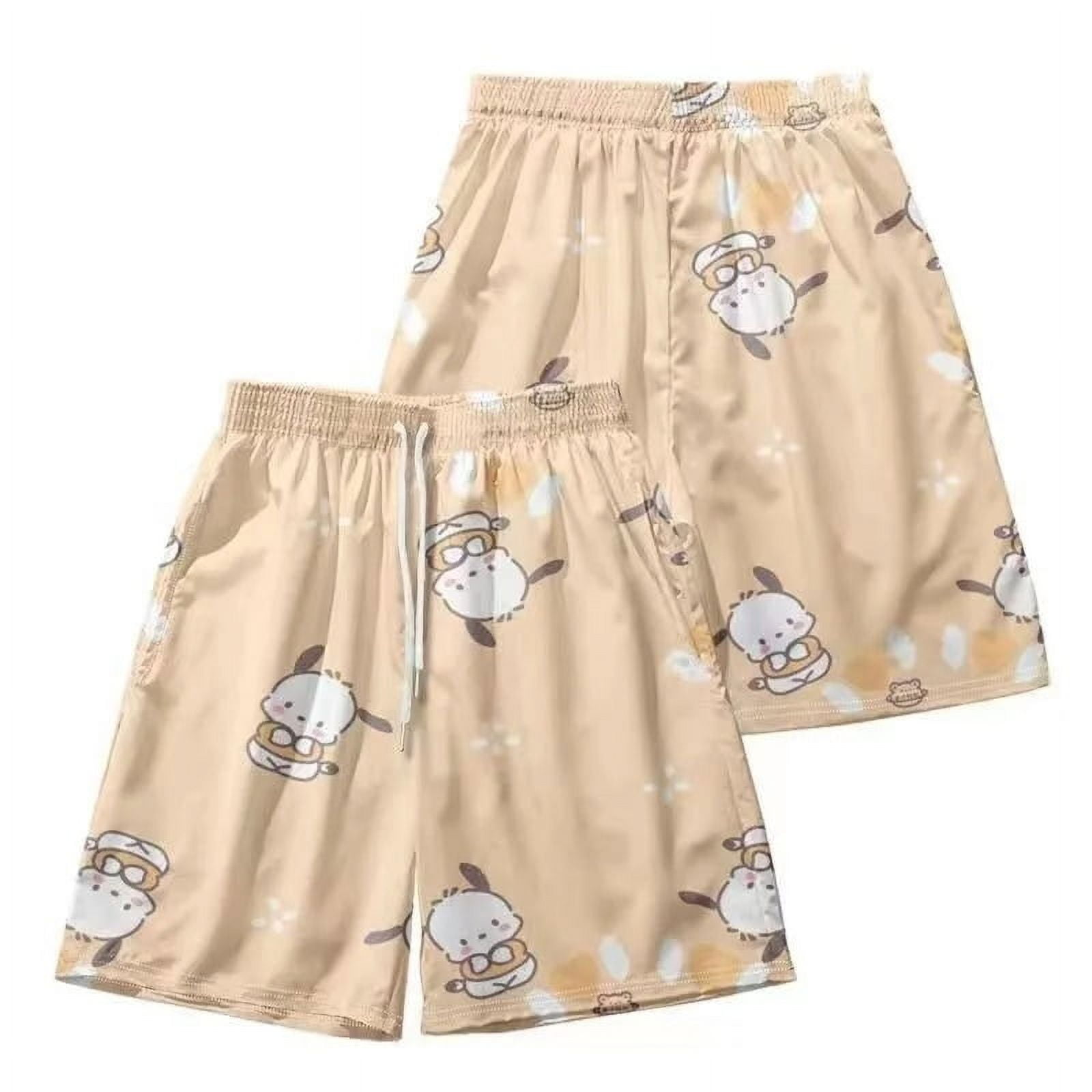 Sanrio Hello Kitty Shorts Men Women Summer Knee Length Pants Loose ...