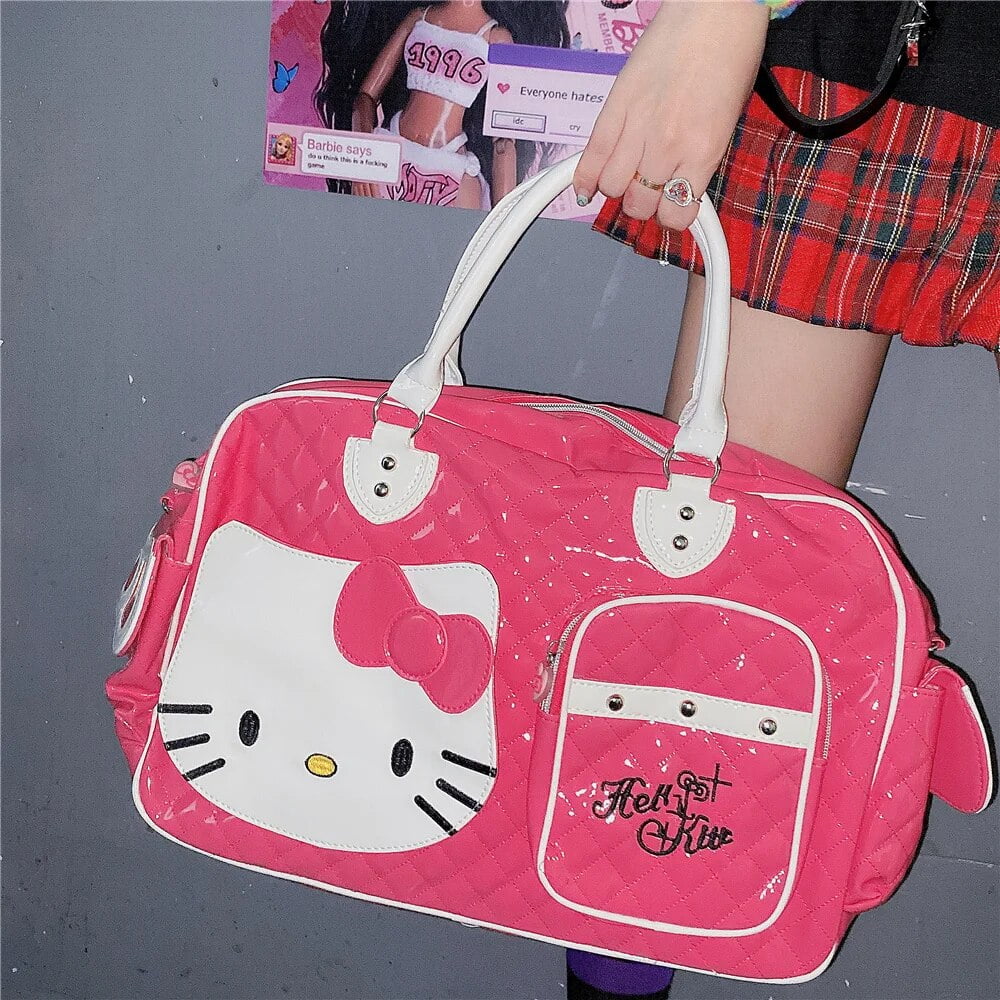 Sanrio Hello Kitty Shoulder Bags For Women Japanese Blue Pink Y2k Sweet ...