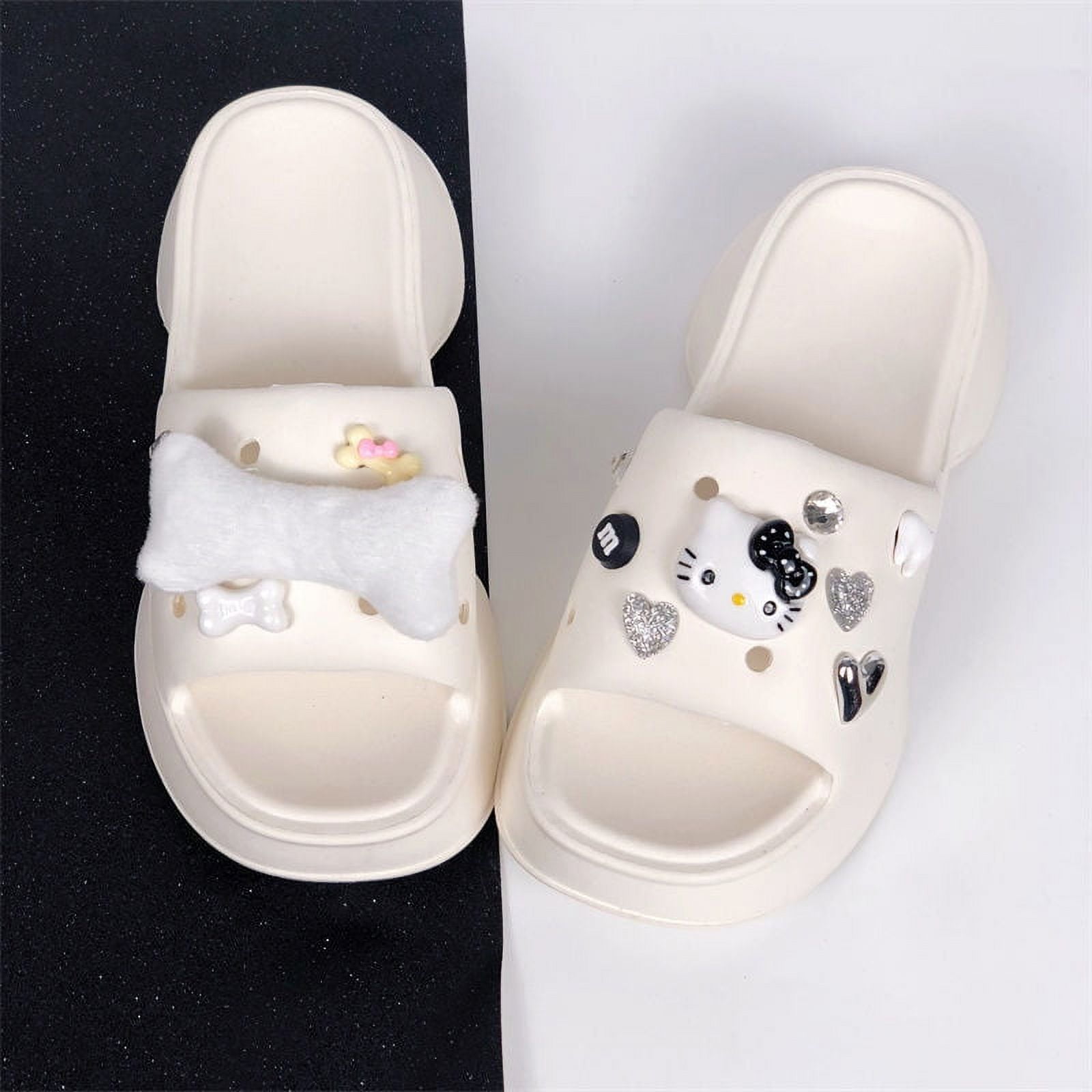 Sanrio Hello Kitty Slipper Cave Shoes Female Summer Flip Flop Punk ...