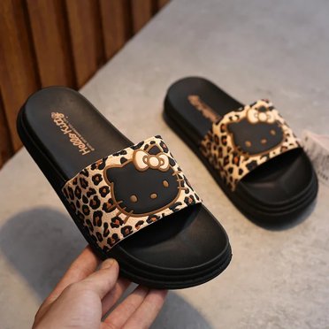 Hello Kitty Women's Slides-Small, Sanrio Character Toss Floral, Cloud ...