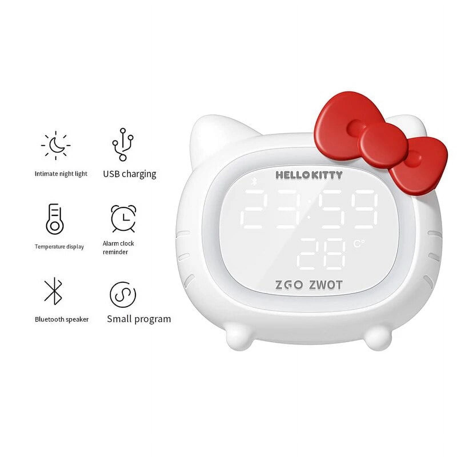 Sanrio Hello Kitty Smart Alarm Clock Bluetooth Audio for Students Only ...
