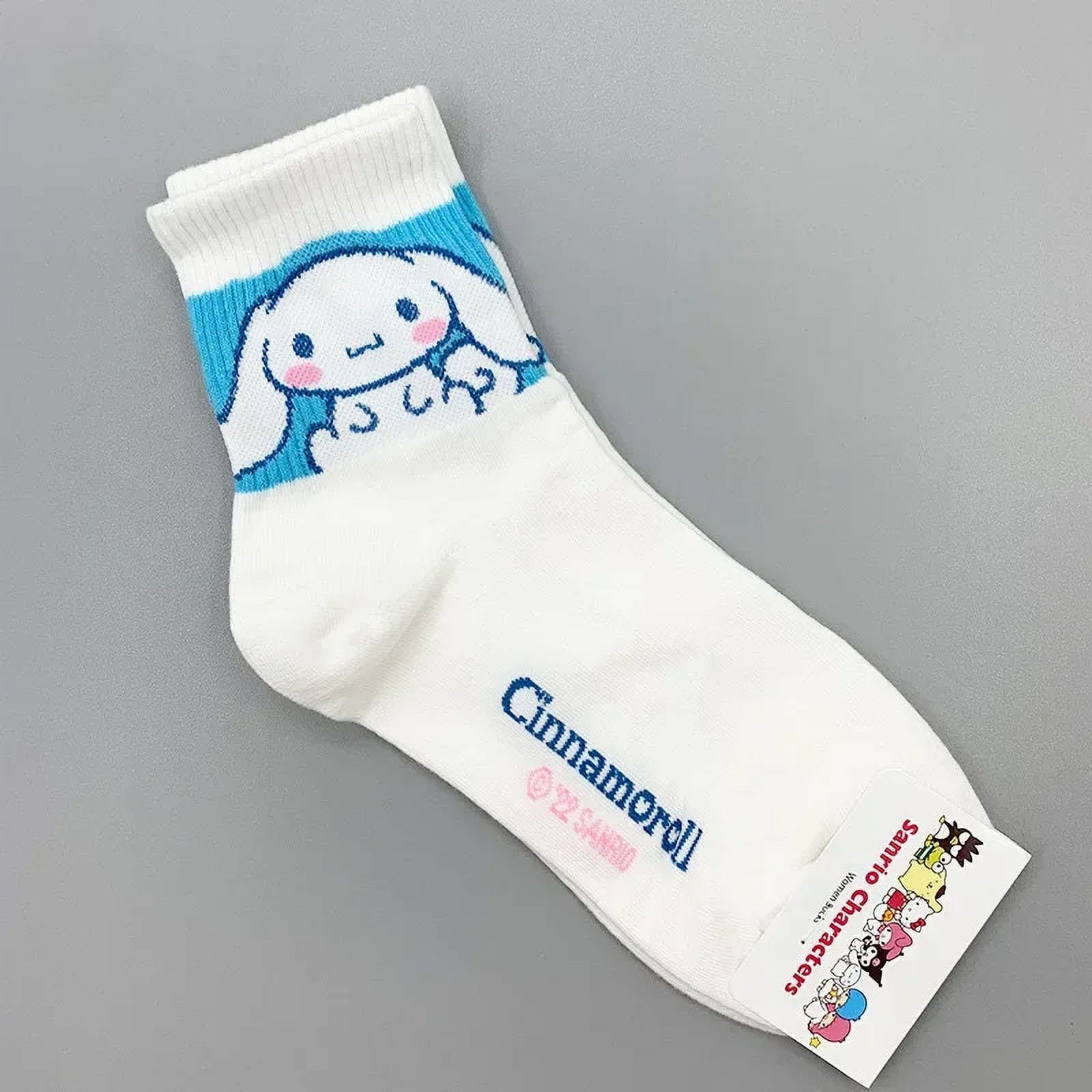 Sanrio Hello Kitty Socks for Medium Kuromi Cinnamoroll Socks Kawaii ...