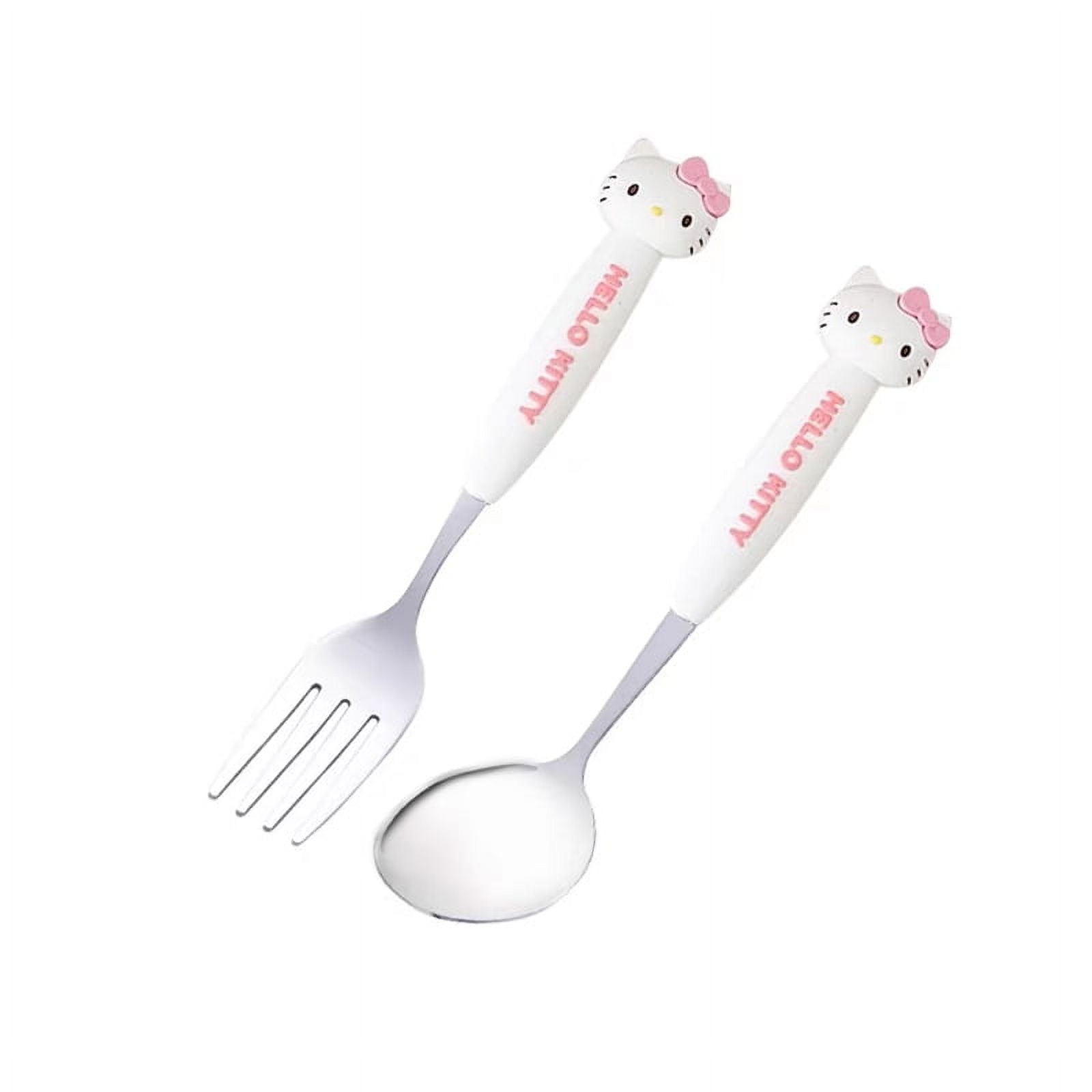 Sanrio Hello Kitty Stainless Steel Spoon Forks anime Cinnamoroll Melody ...