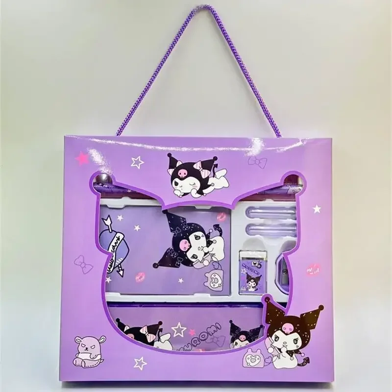 Sanrio Hello Kitty Stationery Set Cute Anime Cartoon Kuromi Cinnamoroll ...