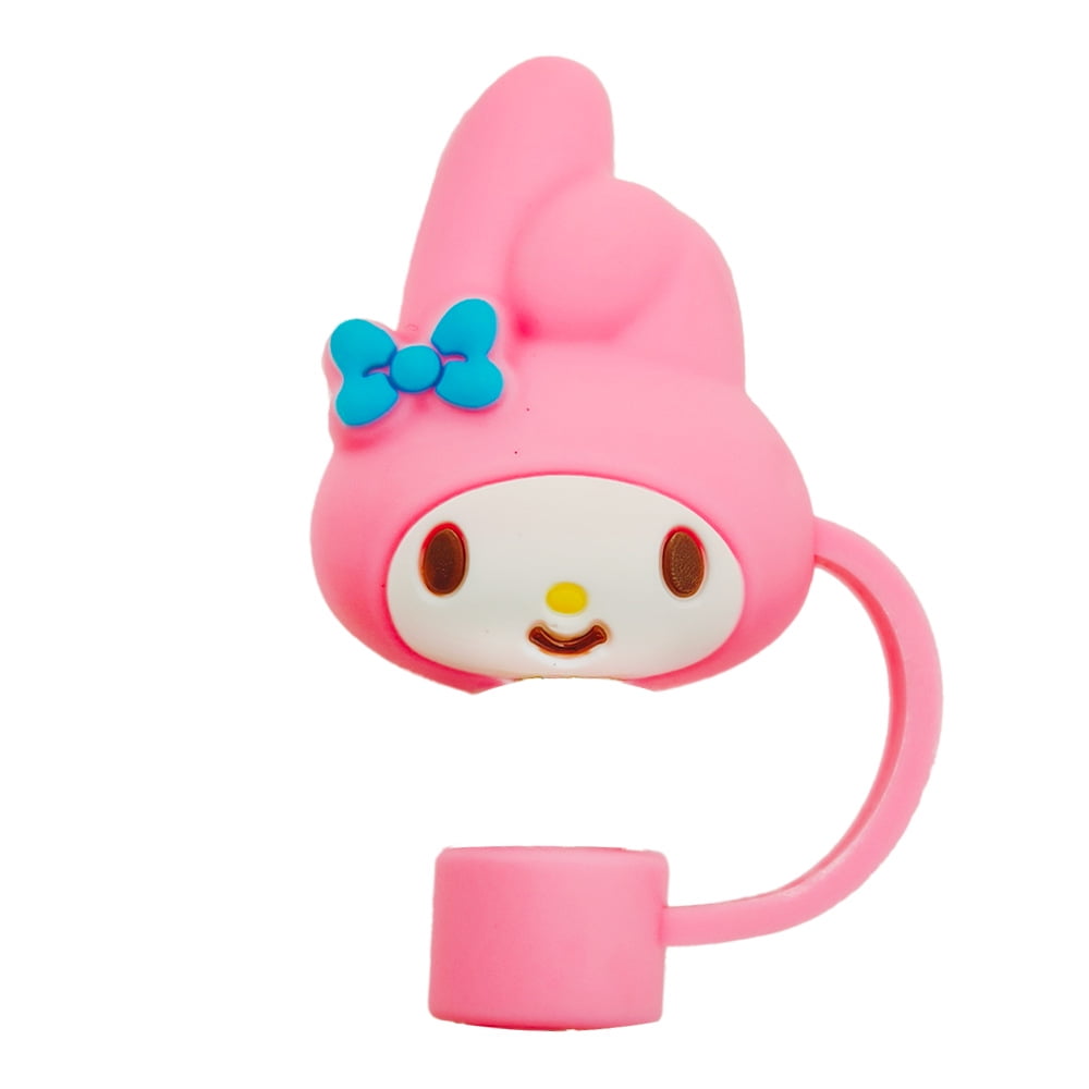 Sanrio Hello Kitty Straw Cover Cap 10mm Cute Silicone Straw Tips Lids ...