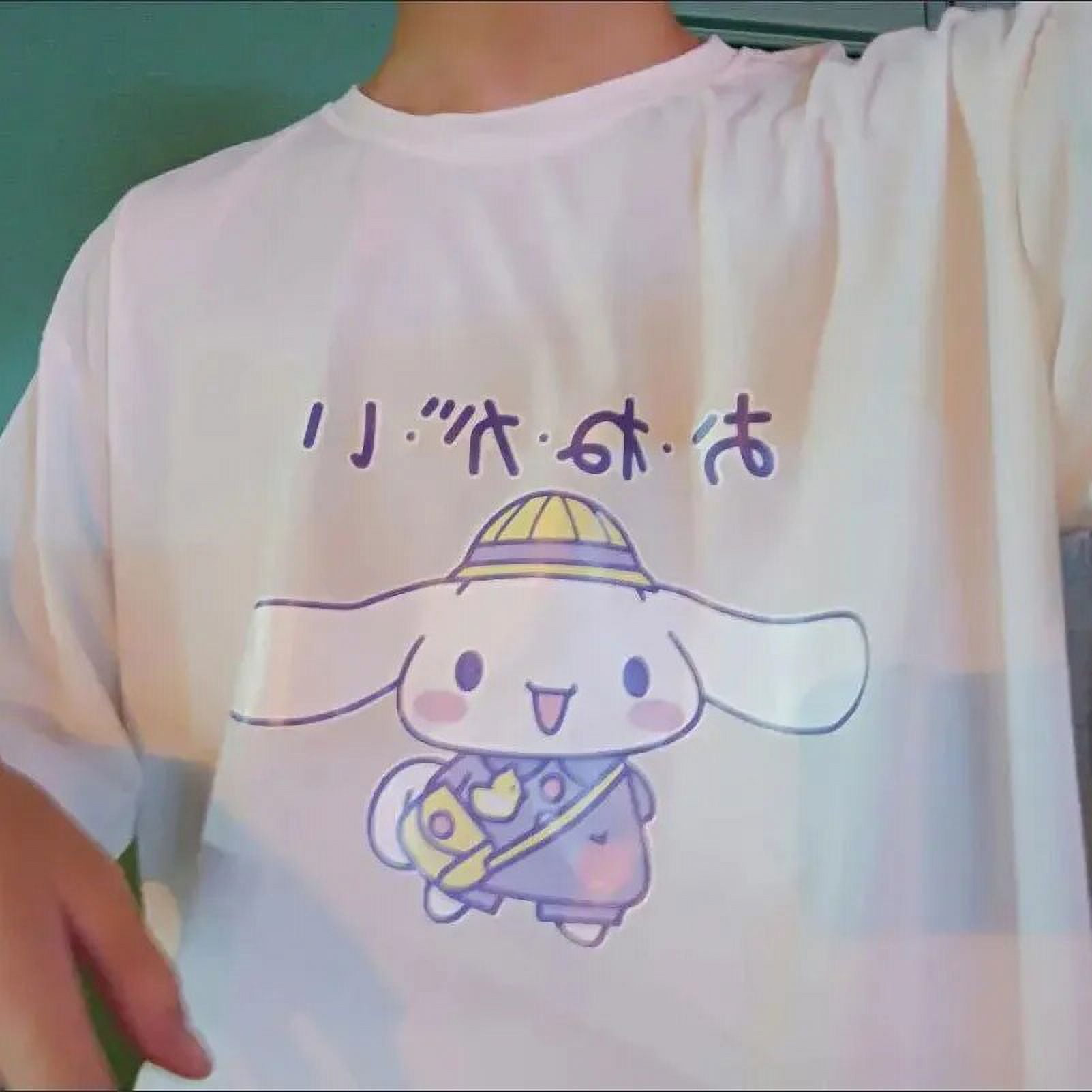 Sanrio Hello Kitty T-shirt Pompom Purin Shirt Crop Top Women Aesthetic ...