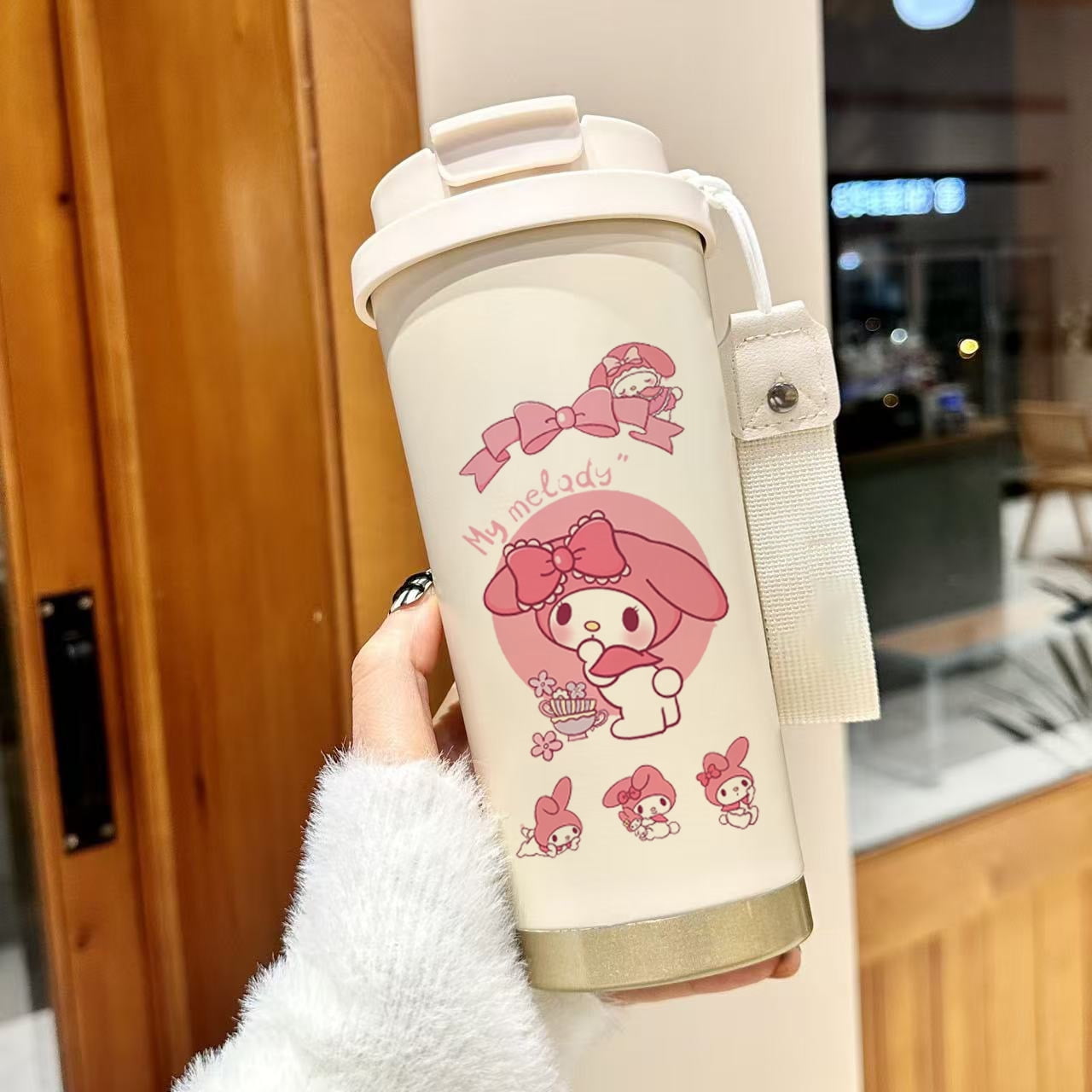 Sanrio Hello Kitty Thermal Cup SUS316 Stainless Steel Kawaii Anime ...