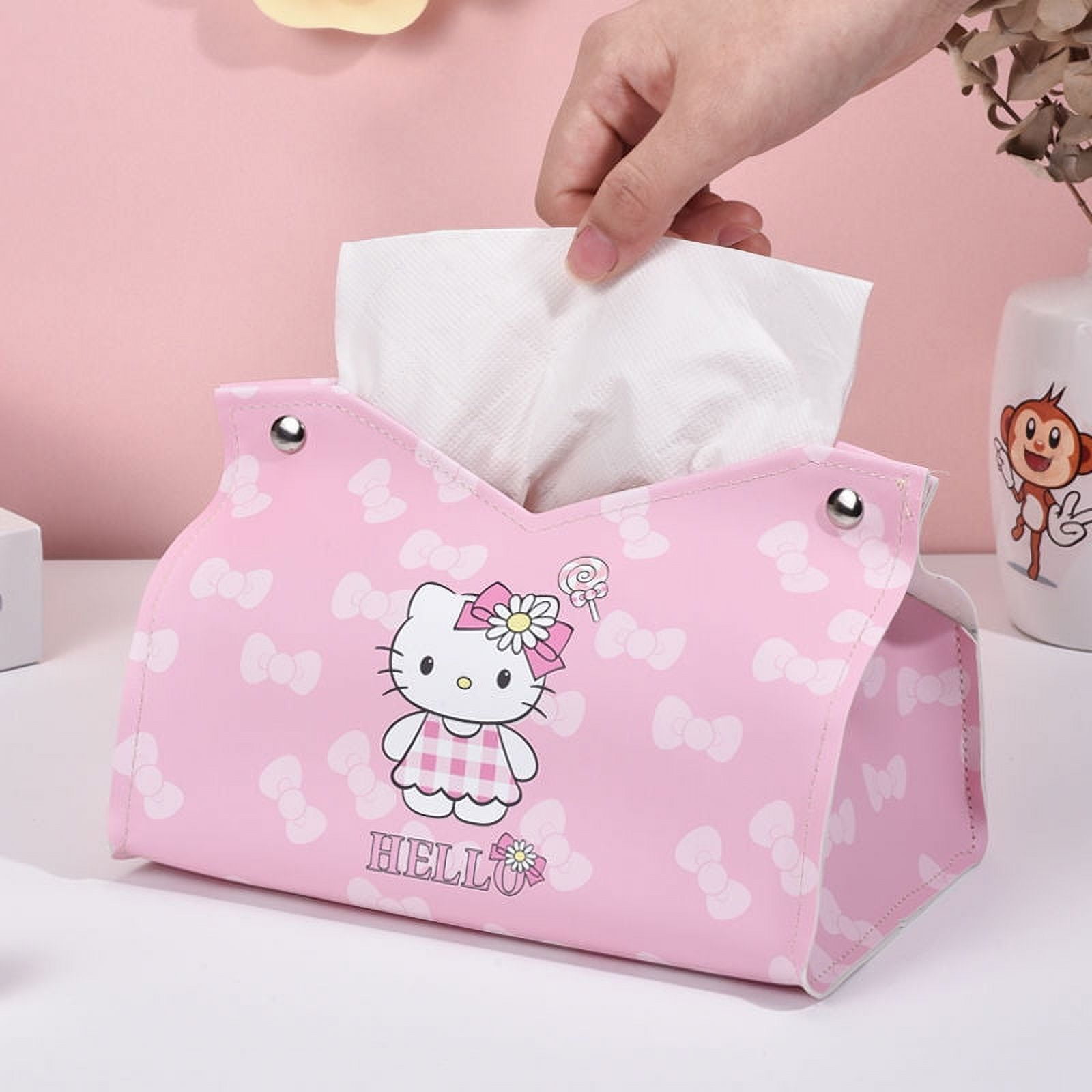 Sanrio Hello Kitty Tissue Box Anime Living Room Dining Room Napkin ...