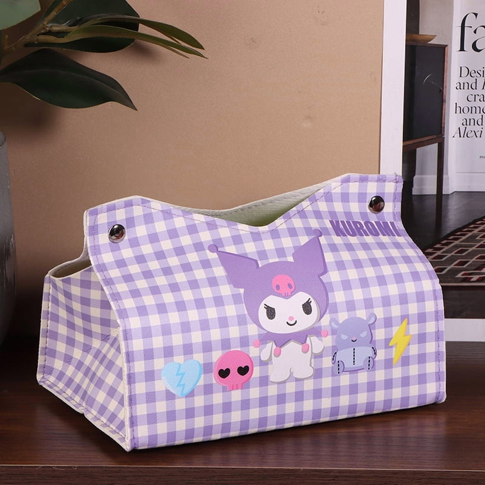 Sanrio Hello Kitty Tissue Box Kuromi Melody Cinnamoroll Home Restaurant ...
