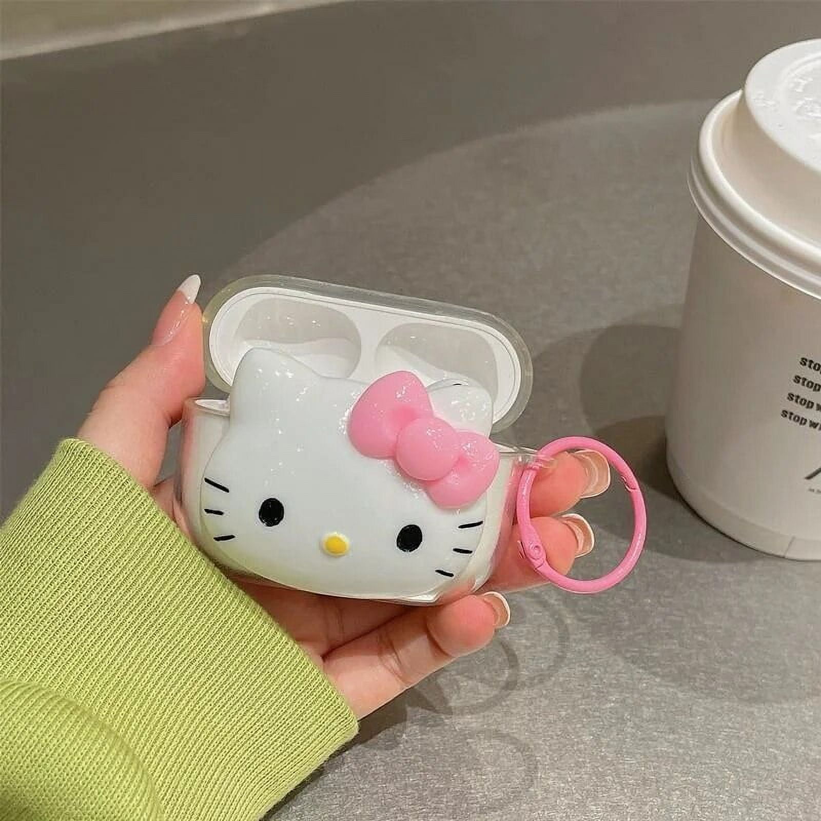 Sanrio Hello Kitty Transparent Case For Airpods 1 2 3 Pro Bluetooth ...