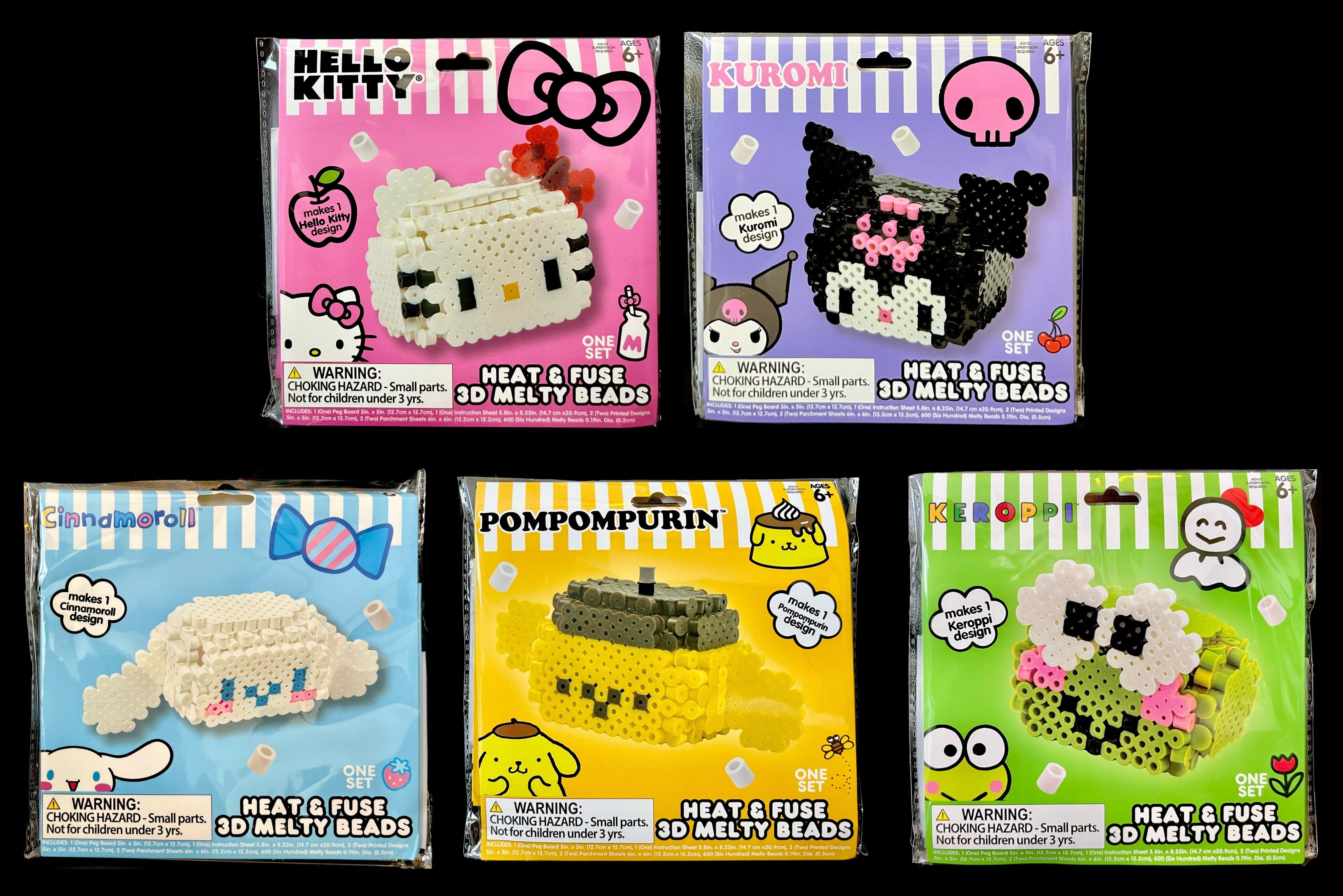 Sanrio Hello Kitty and Friends Heat & Fuse 3D Melty Beads Craft Kits ...