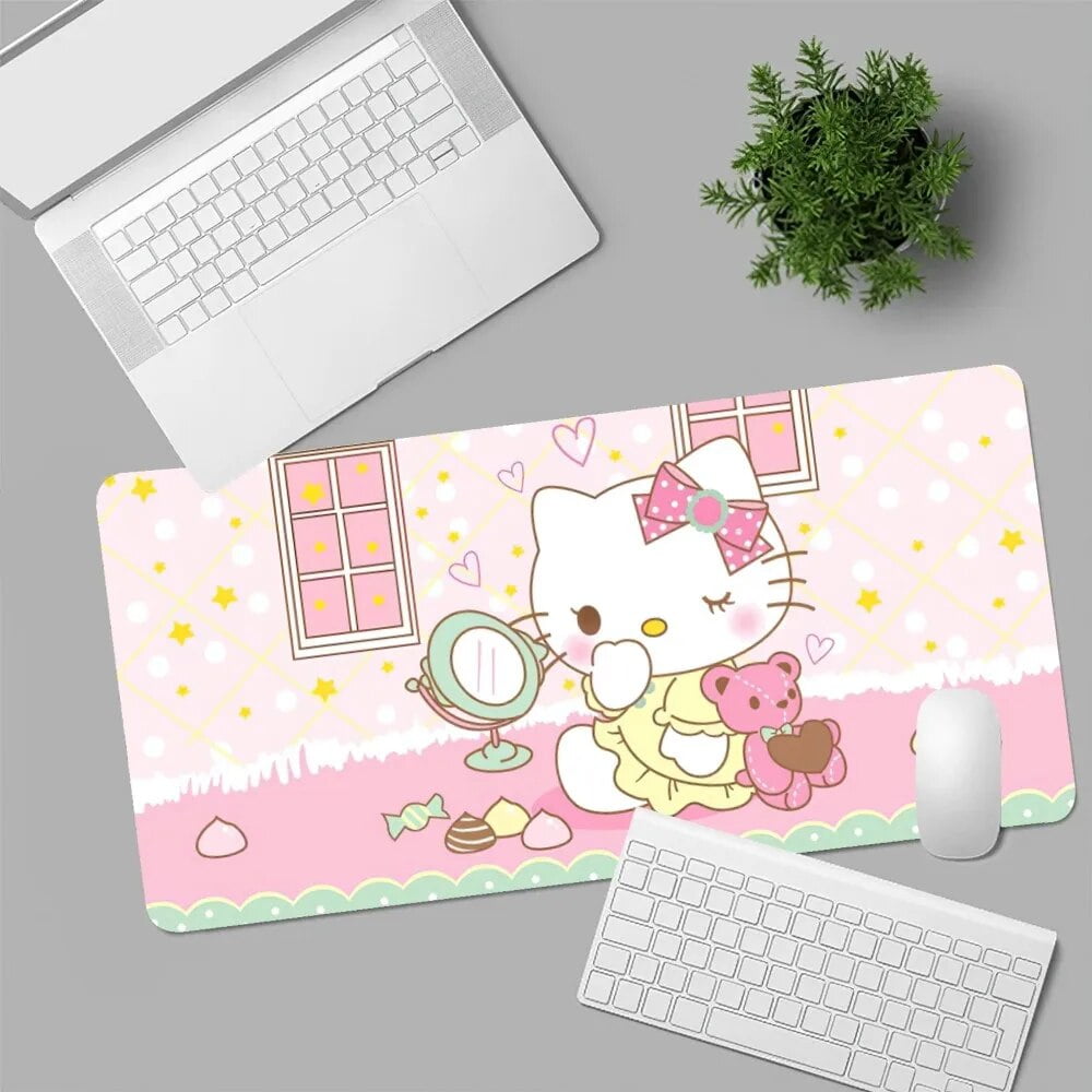 Sanrio Hello Kitty cartoon hello cute k-kittys cat Mousepad Computer ...