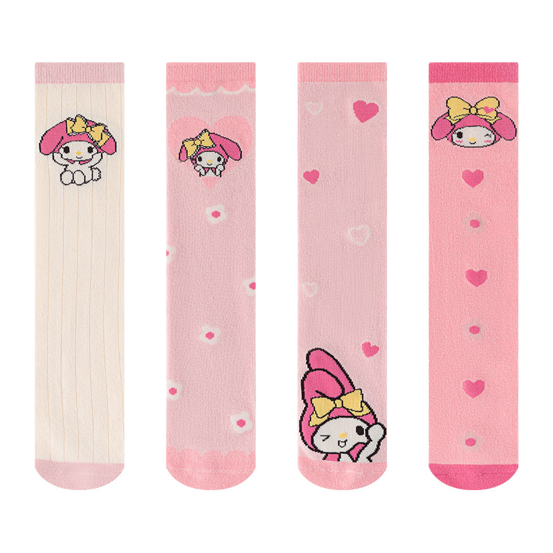 Sanrio Hello kitty calf socks sweet cartoon long leg knee socks mid ...