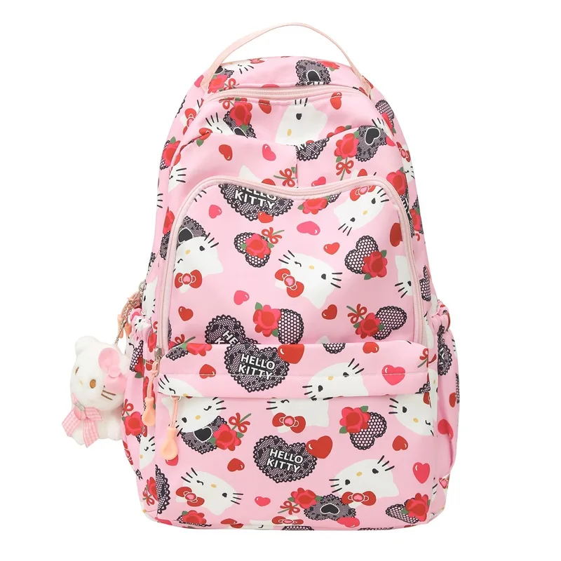 Sanrio HelloKitt Backpack Student Bag Backpack Teenagers Nylon Material ...