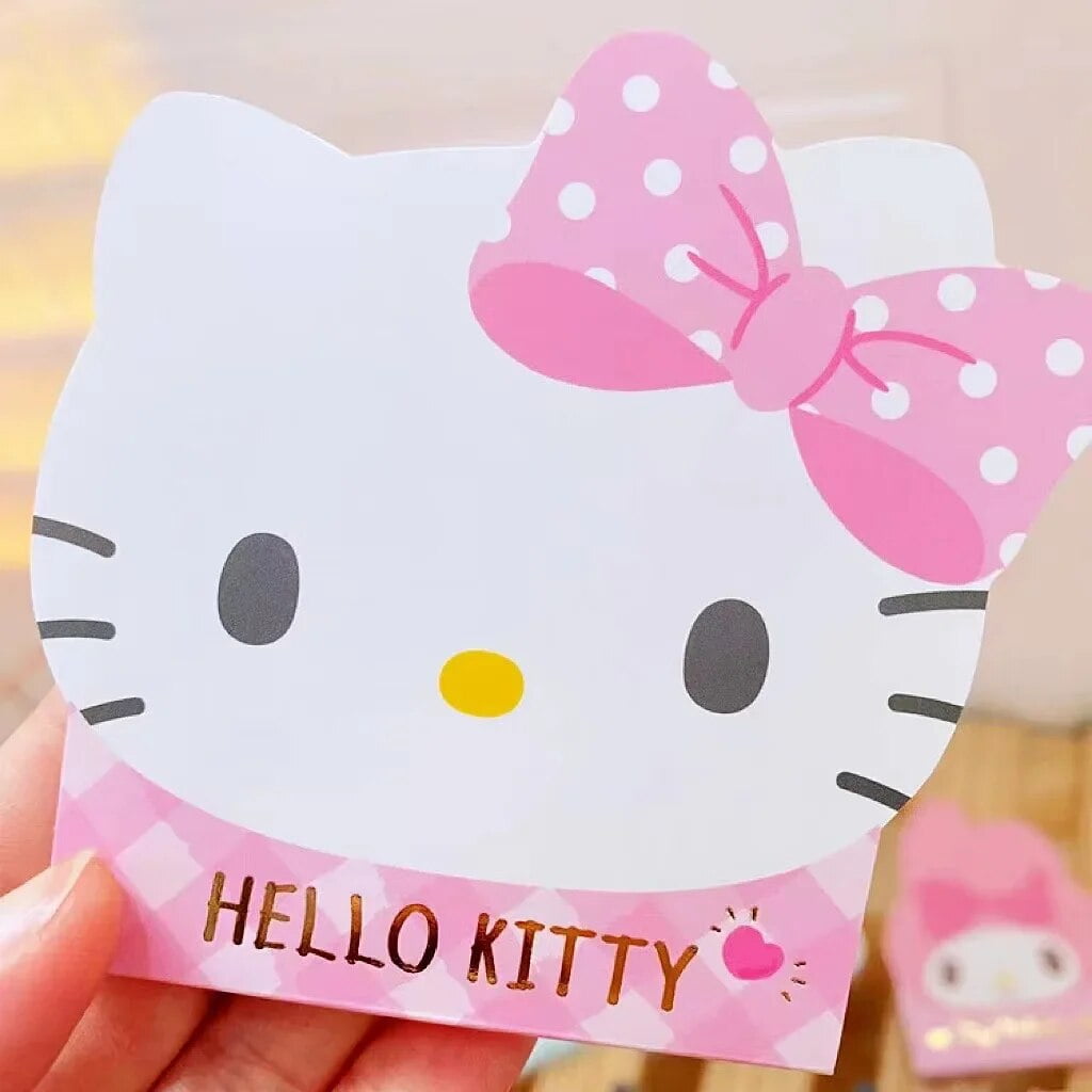 Sanrio HelloKitty Cartoon Tearable Note Pad My Melody Cute Girly Heart ...