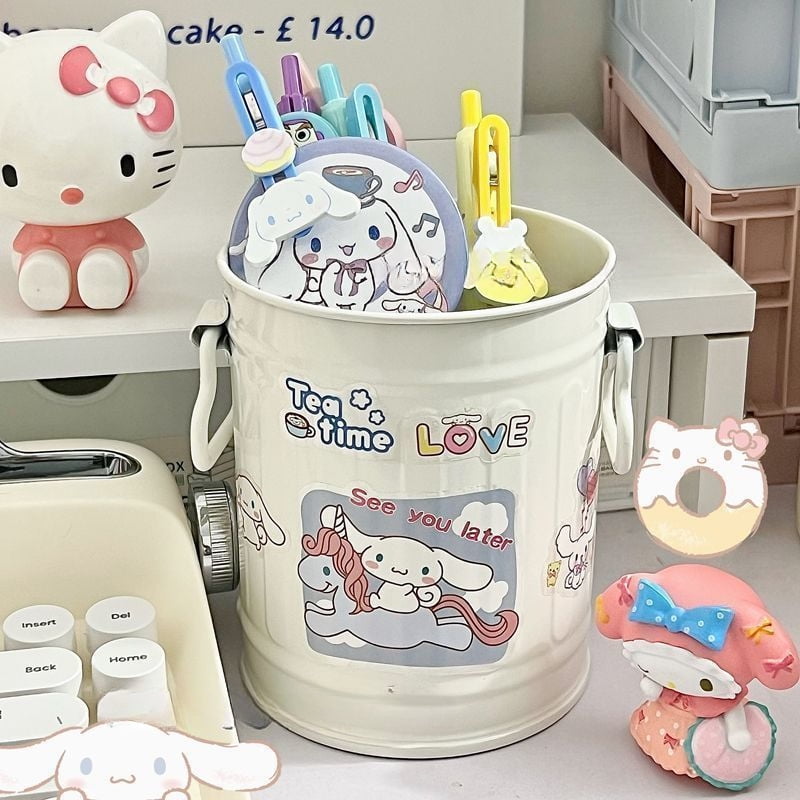Sanrio HelloKitty Cinnamoroll Pen Container Anime Metal Portable ...