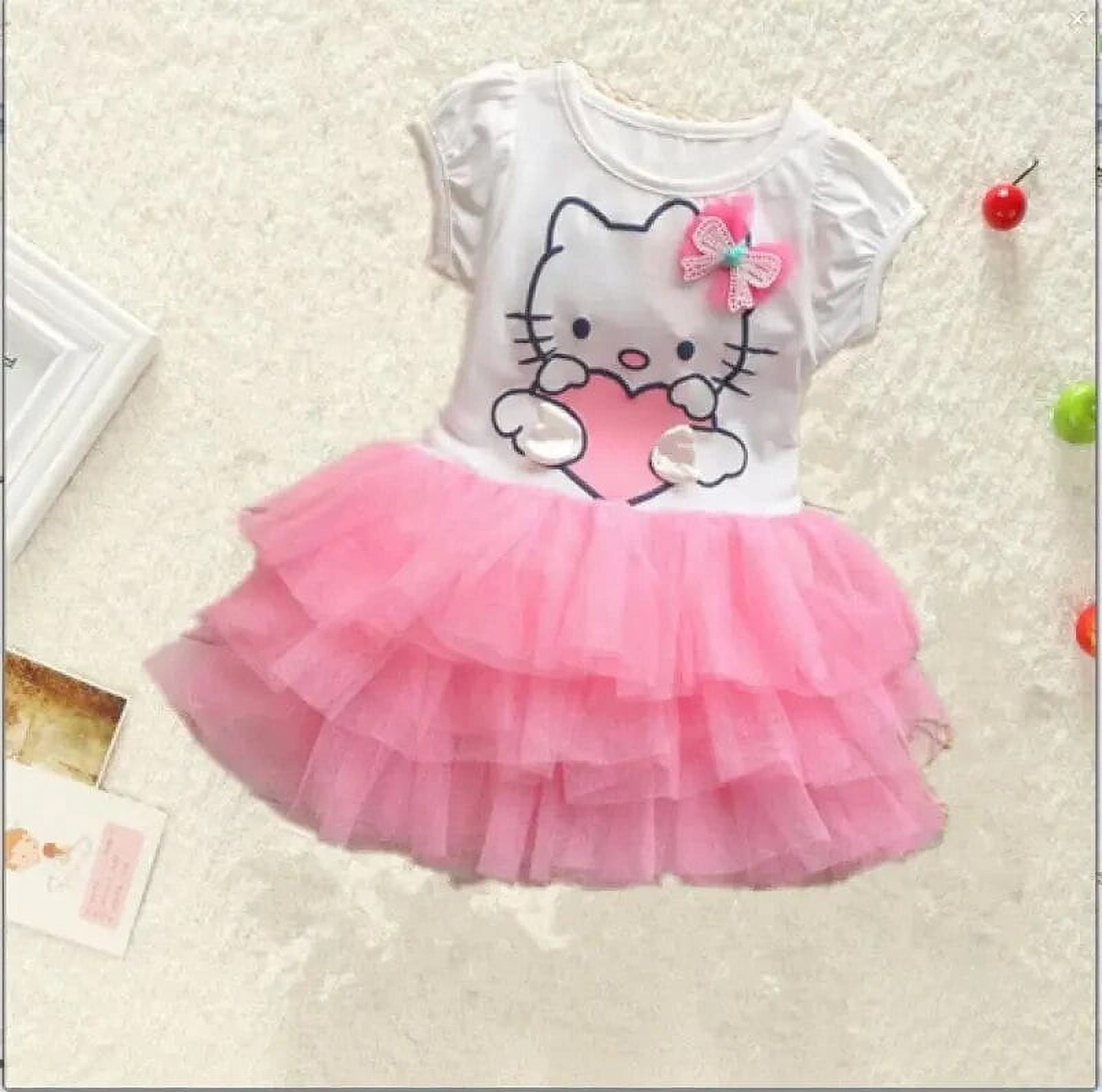 Sanrio HelloKitty Dress for Girls Summer Cute Baby Kid Short Sleeved ...