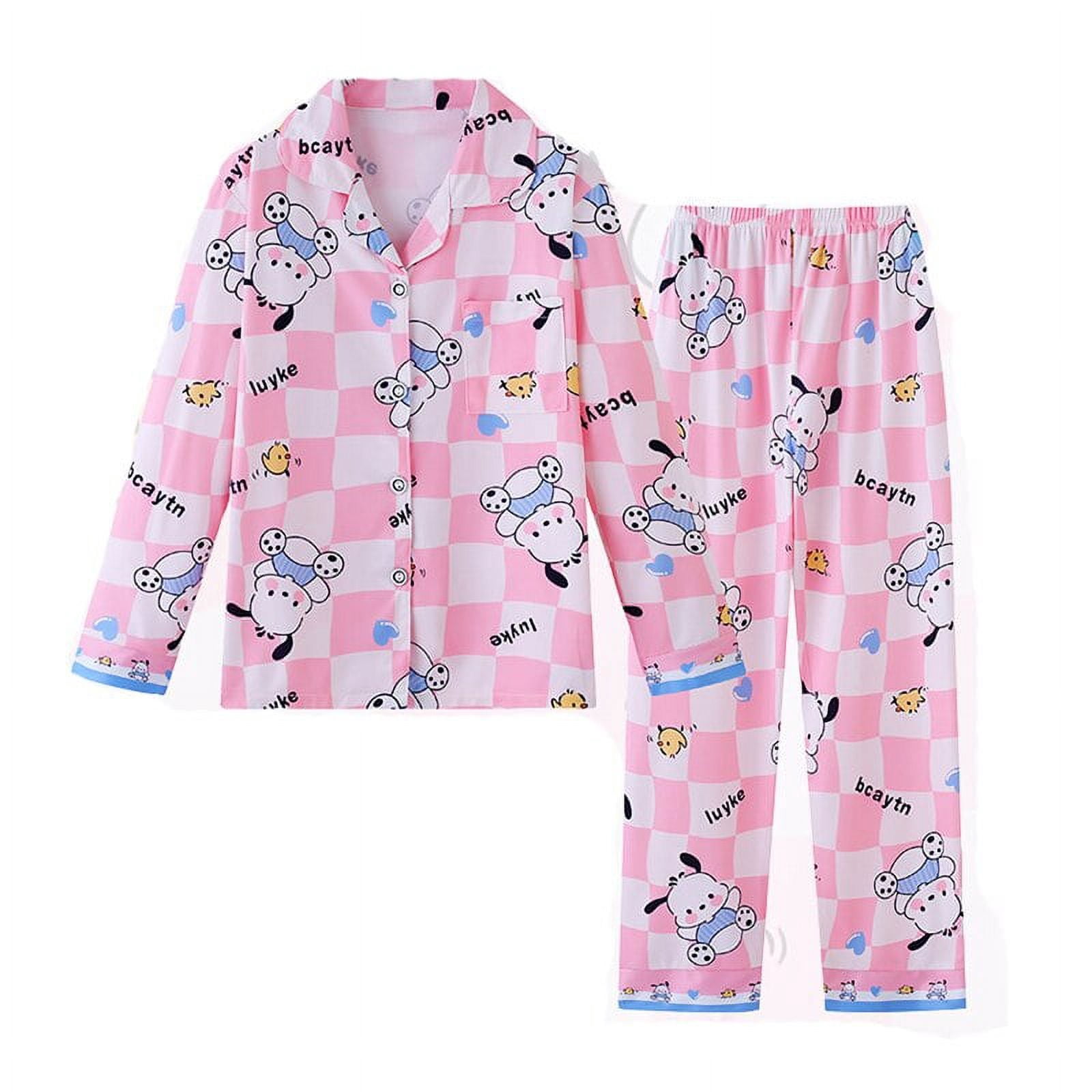 Sanrio HelloKitty MyMelody Cinnamorol Pajamas Kawaii Anime Autumn Boys ...