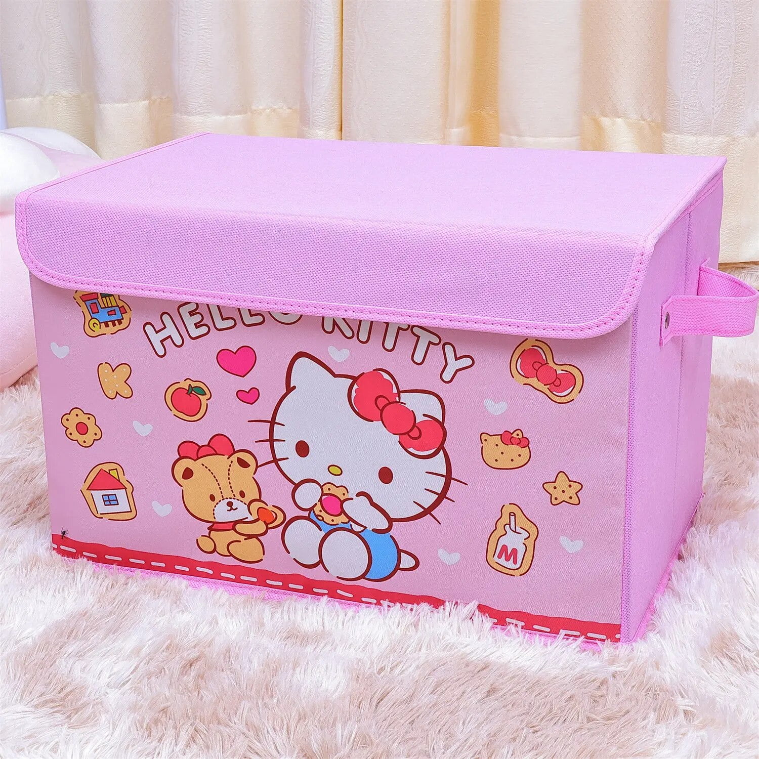 Sanrio Hellokitty Cartoon Desktop Storage Box Anime Cinnamoroll Kuromi ...