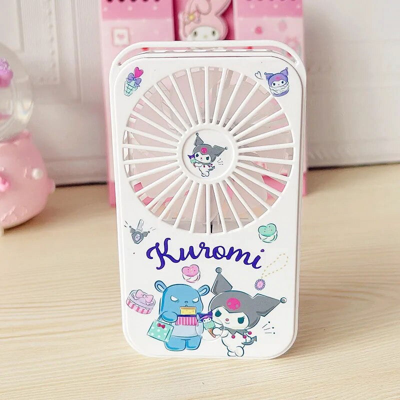 Sanrio Hellokitty Kuromi Mymelody Pachacco Cinnamoroll Folding Fan