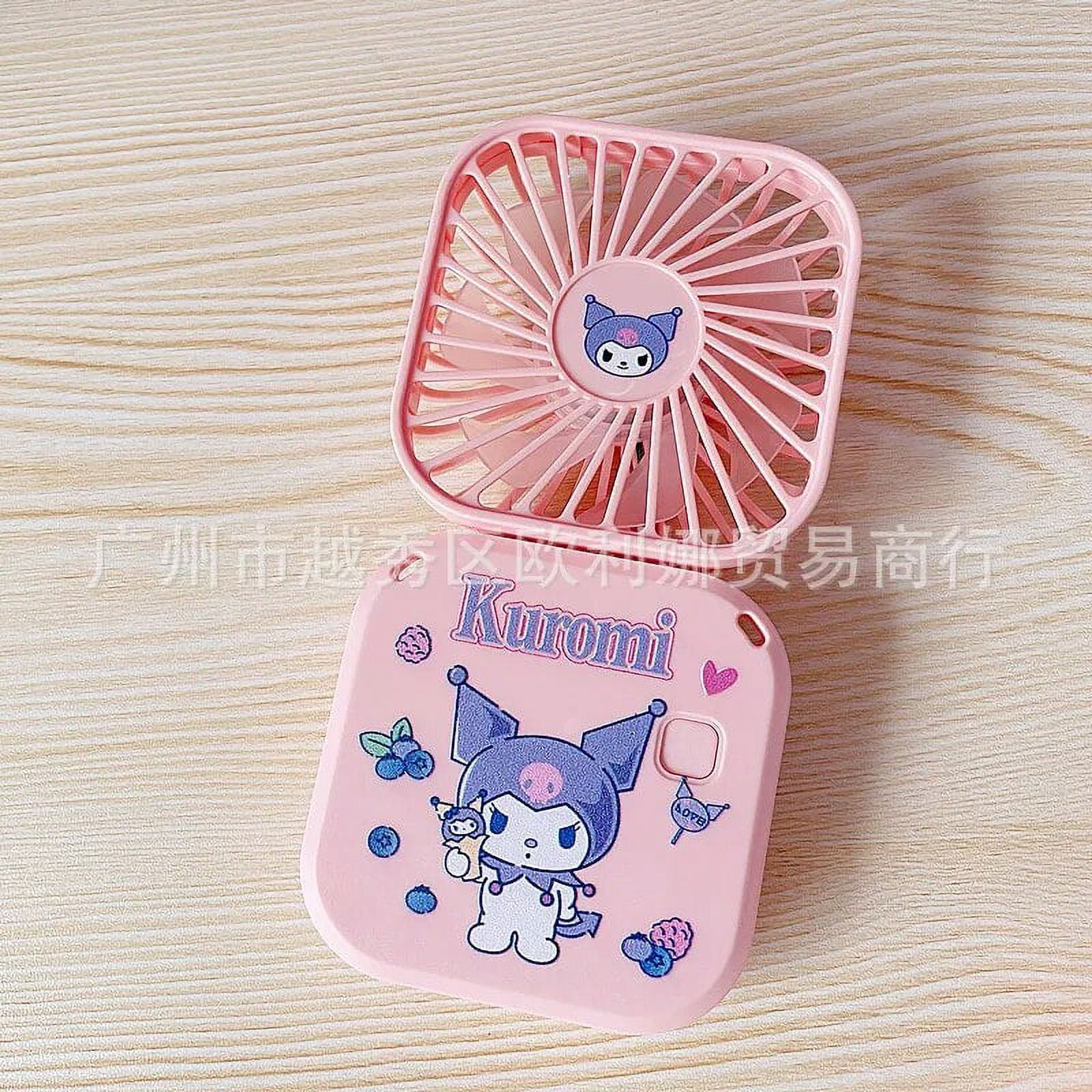 Sanrio Hellokitty Kuromi Mymelody Pachacco Cinnamoroll Folding Fan ...