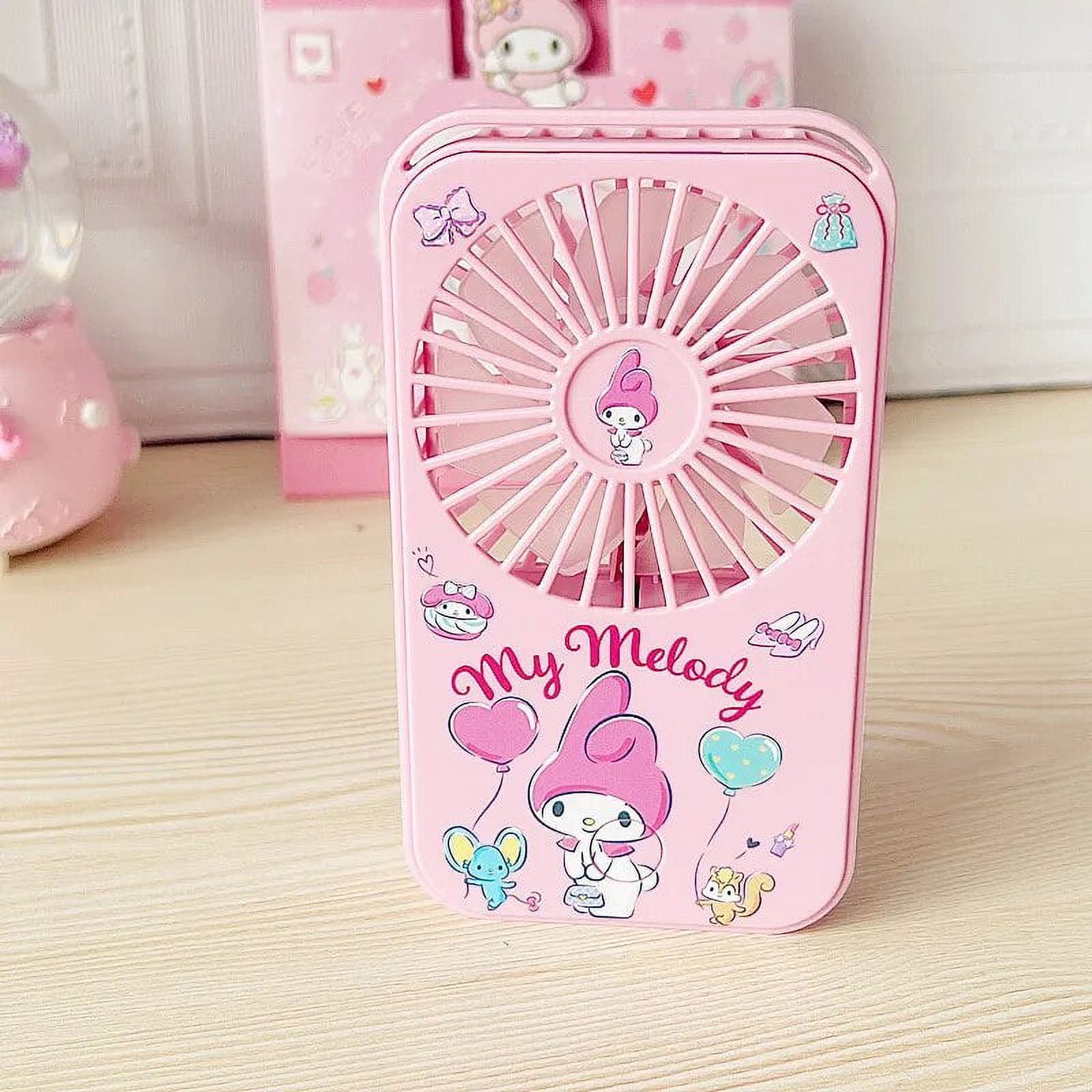 Sanrio Hellokitty Kuromi Mymelody Pachacco Cinnamoroll Folding Fan ...