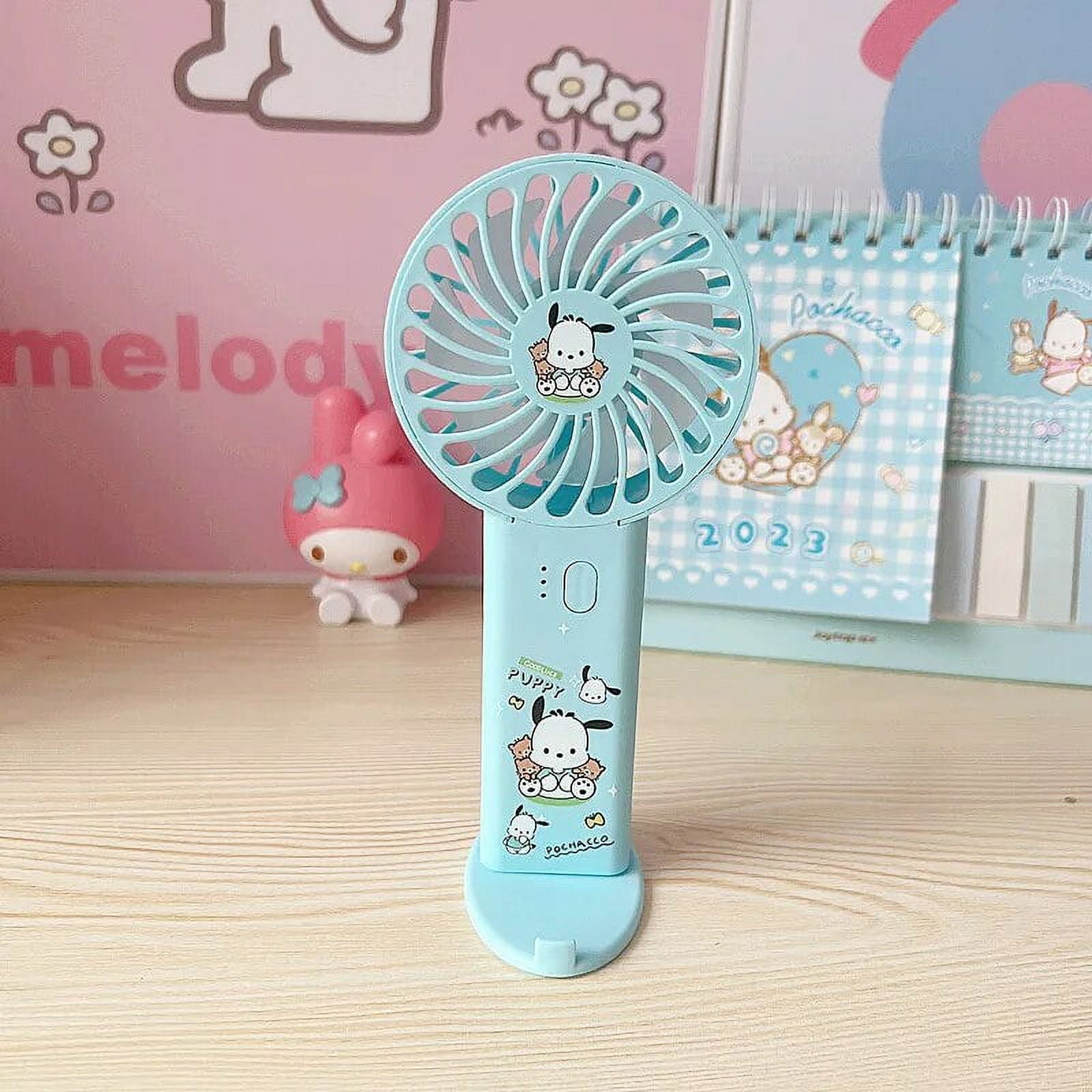 Sanrio Hellokitty Kuromi Mymelody Pachacco Cinnamoroll Folding Fan ...