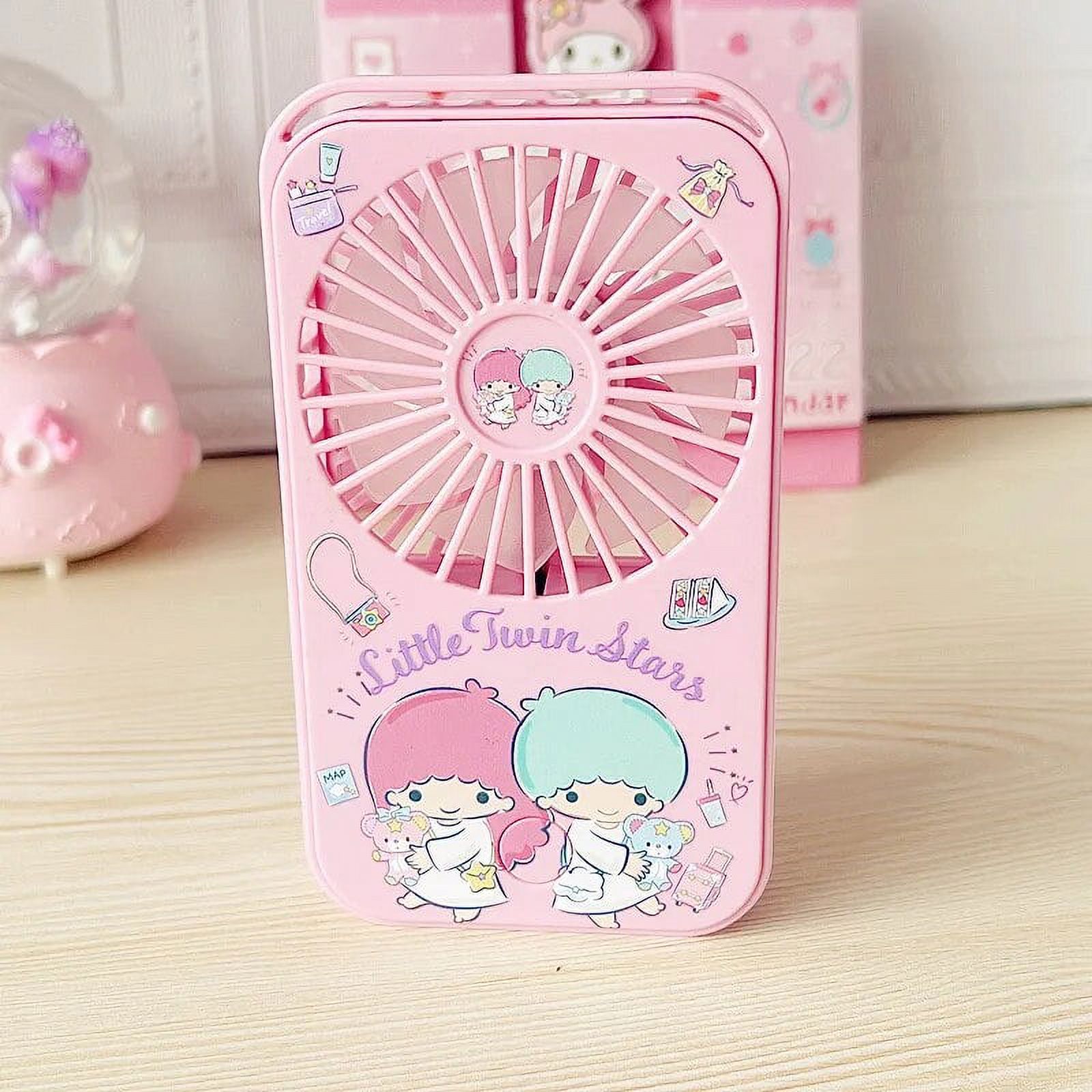 Sanrio Hellokitty Kuromi Mymelody Pachacco Cinnamoroll Folding Fan ...