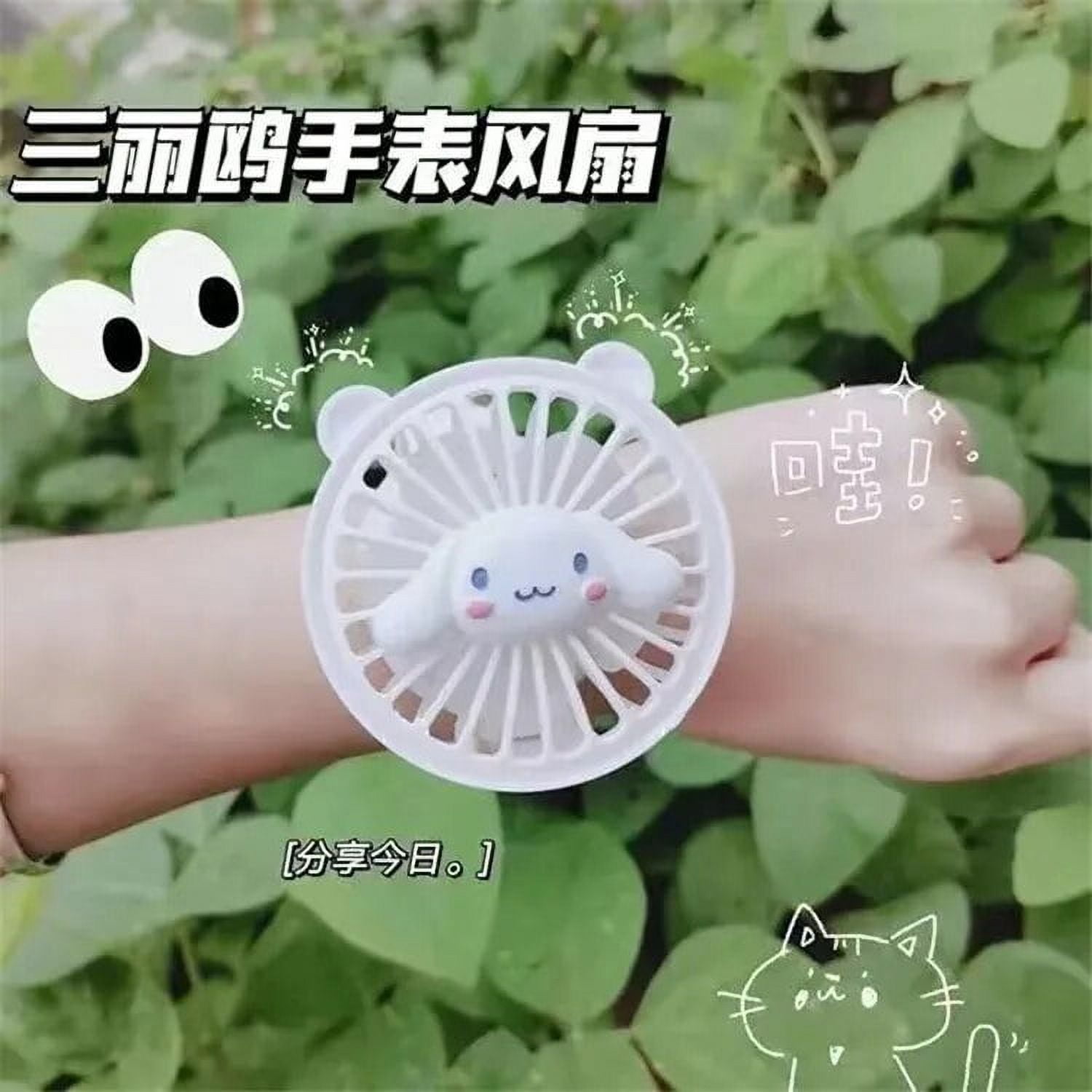 Sanrio Hellokitty Kuromi Mymelody Pachacco Cinnamoroll Folding Fan ...