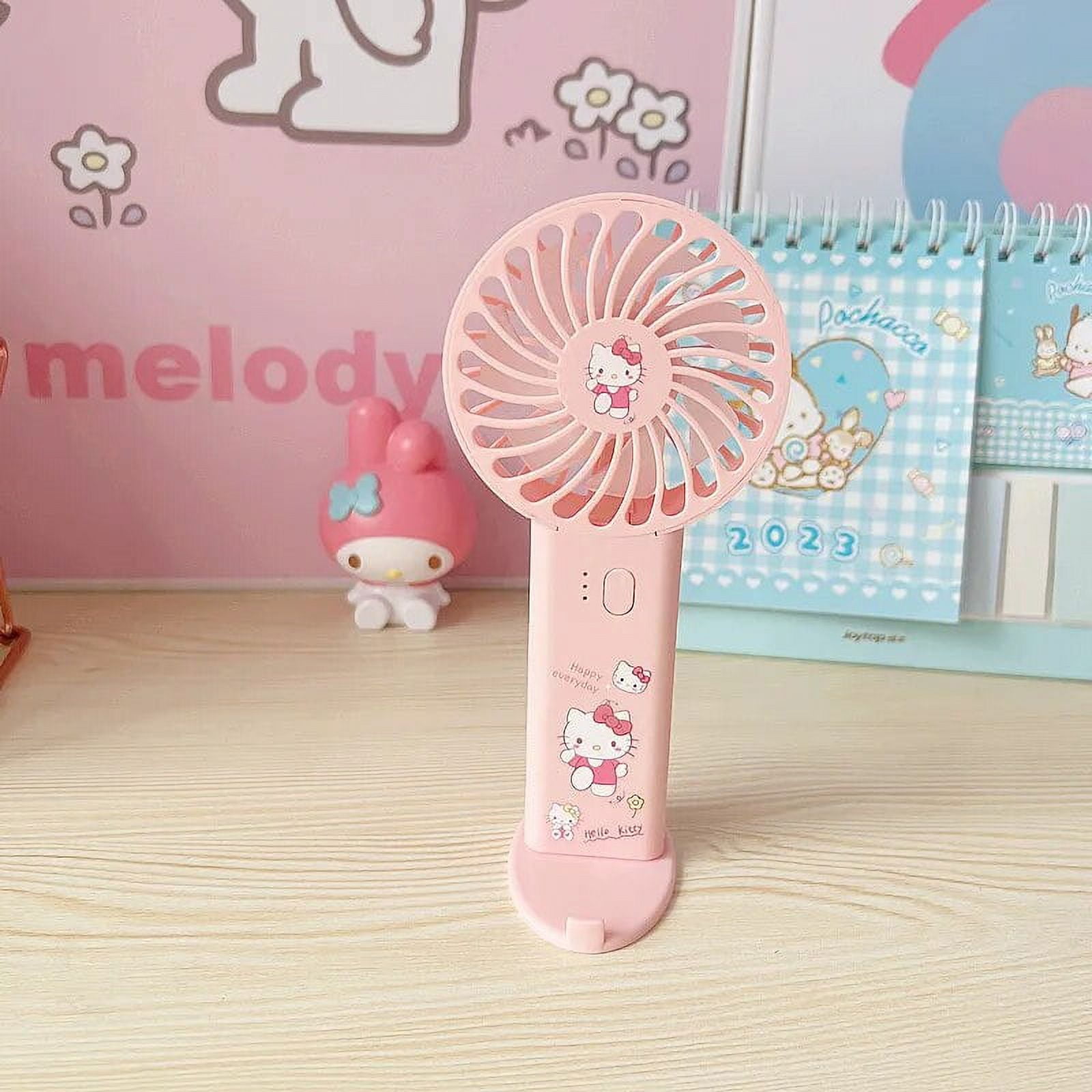 Sanrio Hellokitty Kuromi Mymelody Pachacco Cinnamoroll Folding Fan ...