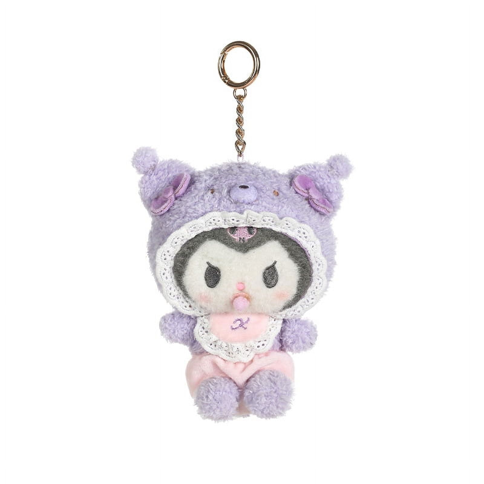 Sanrio Hellokitty Melody Plush Toys Pendant Kuromi Cinnamoroll Stuffed ...