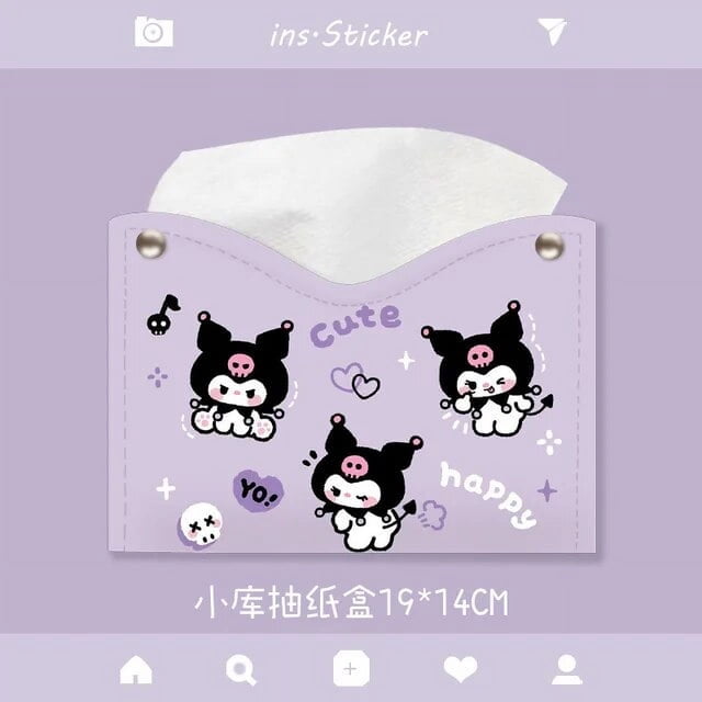 Sanrio Hellokitty Paper Drawer Anime Figure Kuromi Cinnamoroll My ...